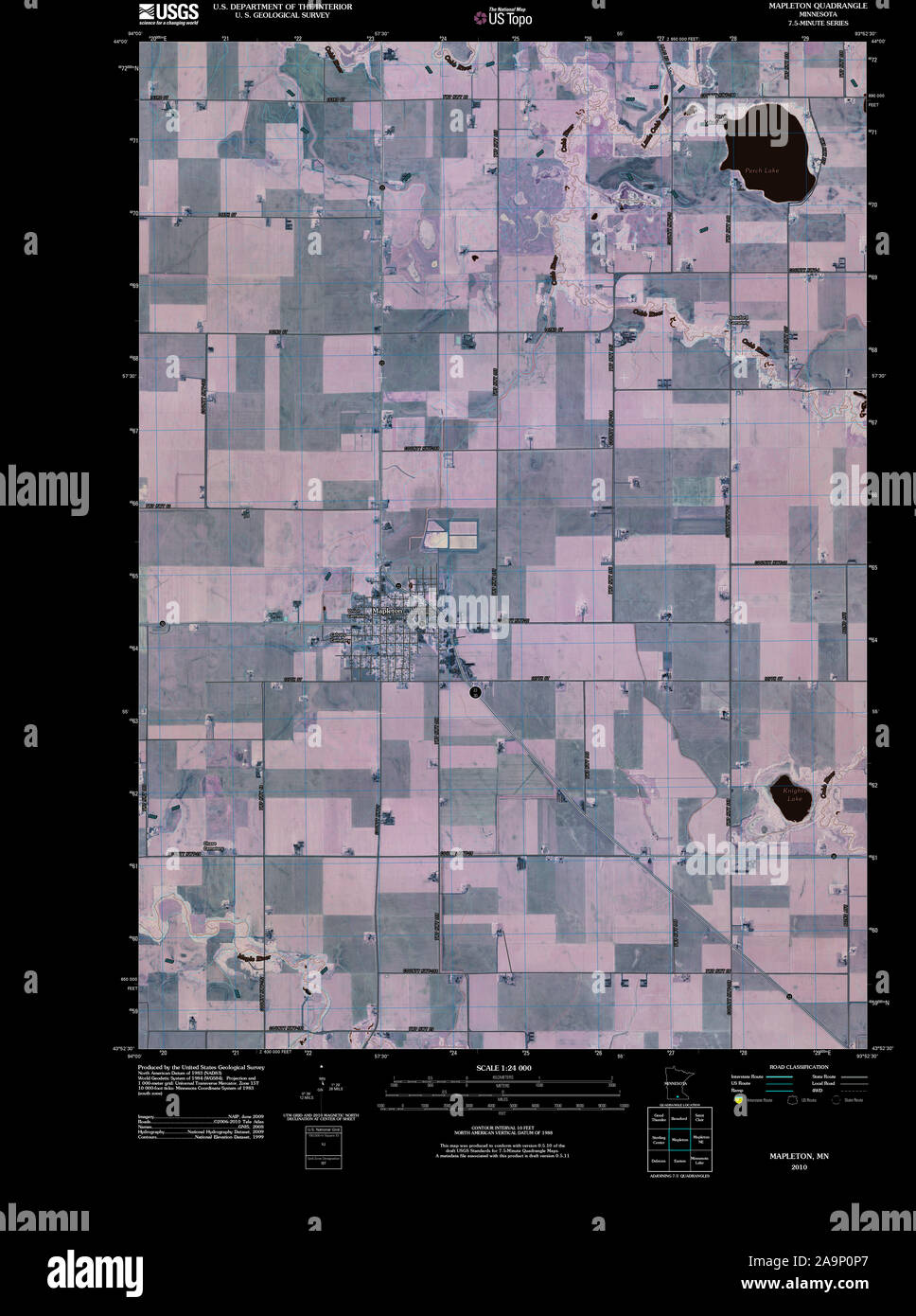 Map of mapleton minnesota hi-res stock photography and images - Alamy