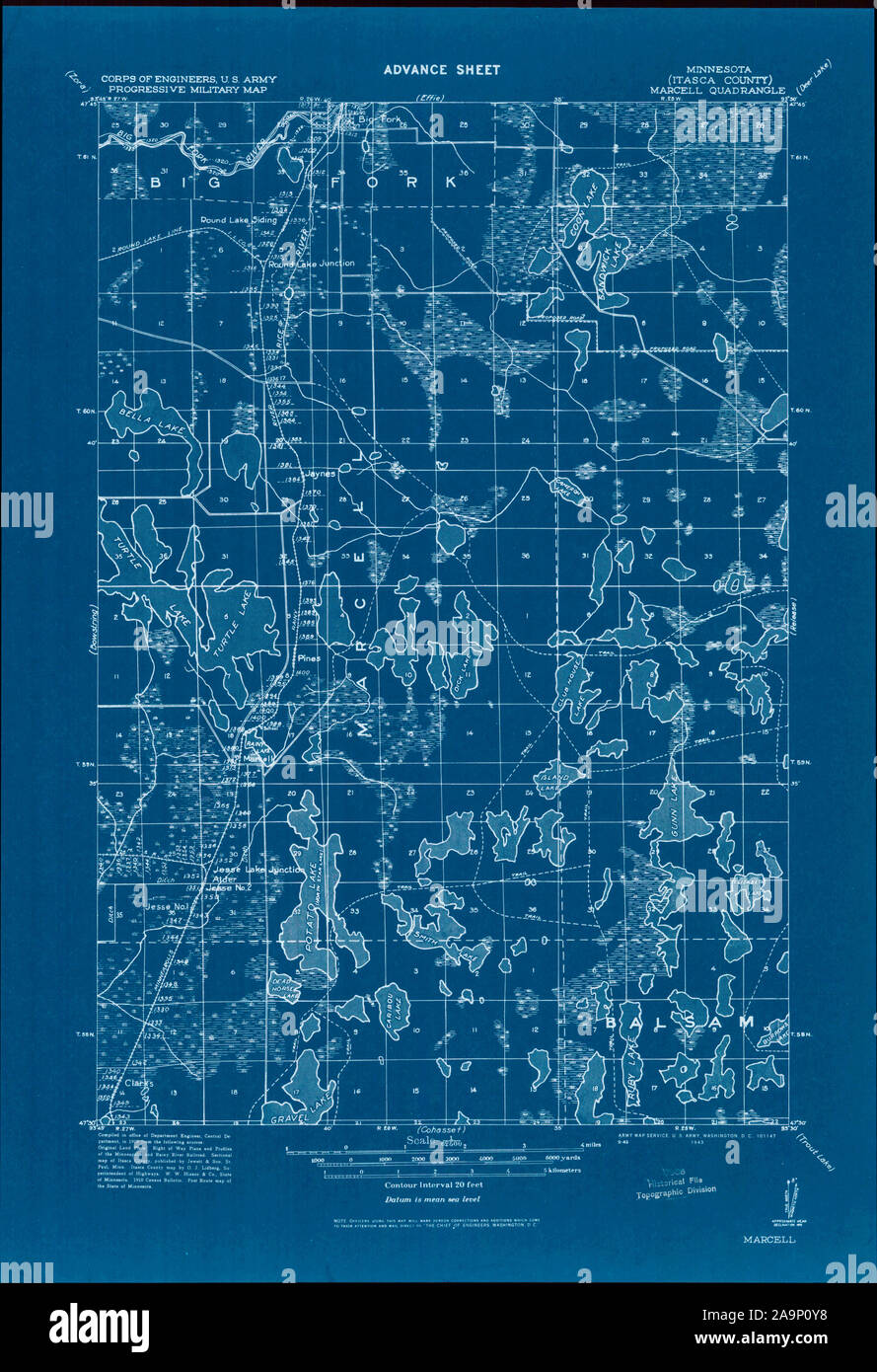 Marcell minnesota map hi-res stock photography and images - Alamy