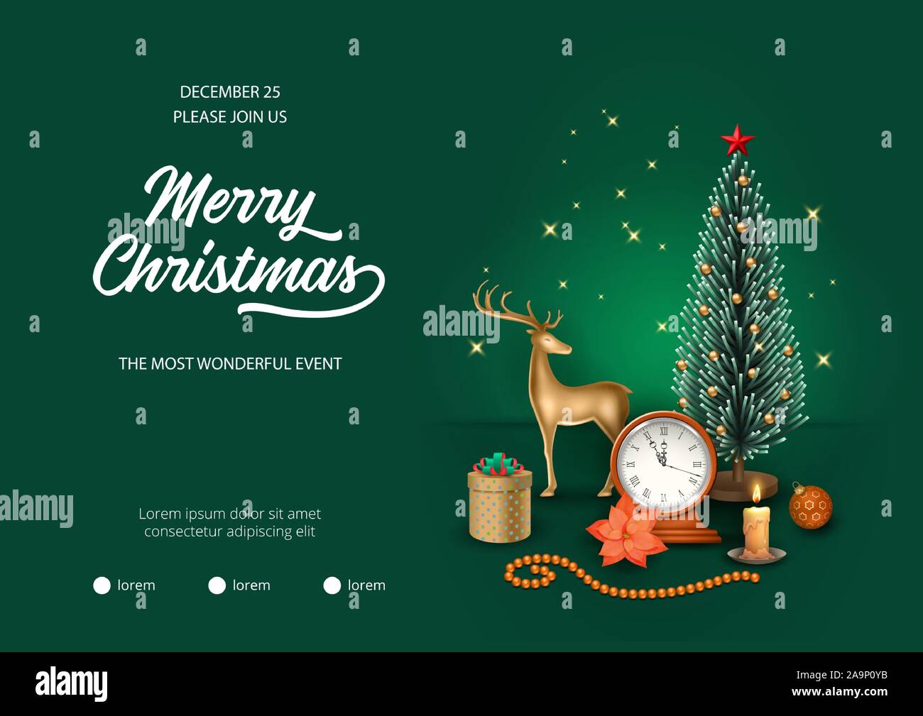 Christmas Retro Poster Stock Vector Image & Art - Alamy