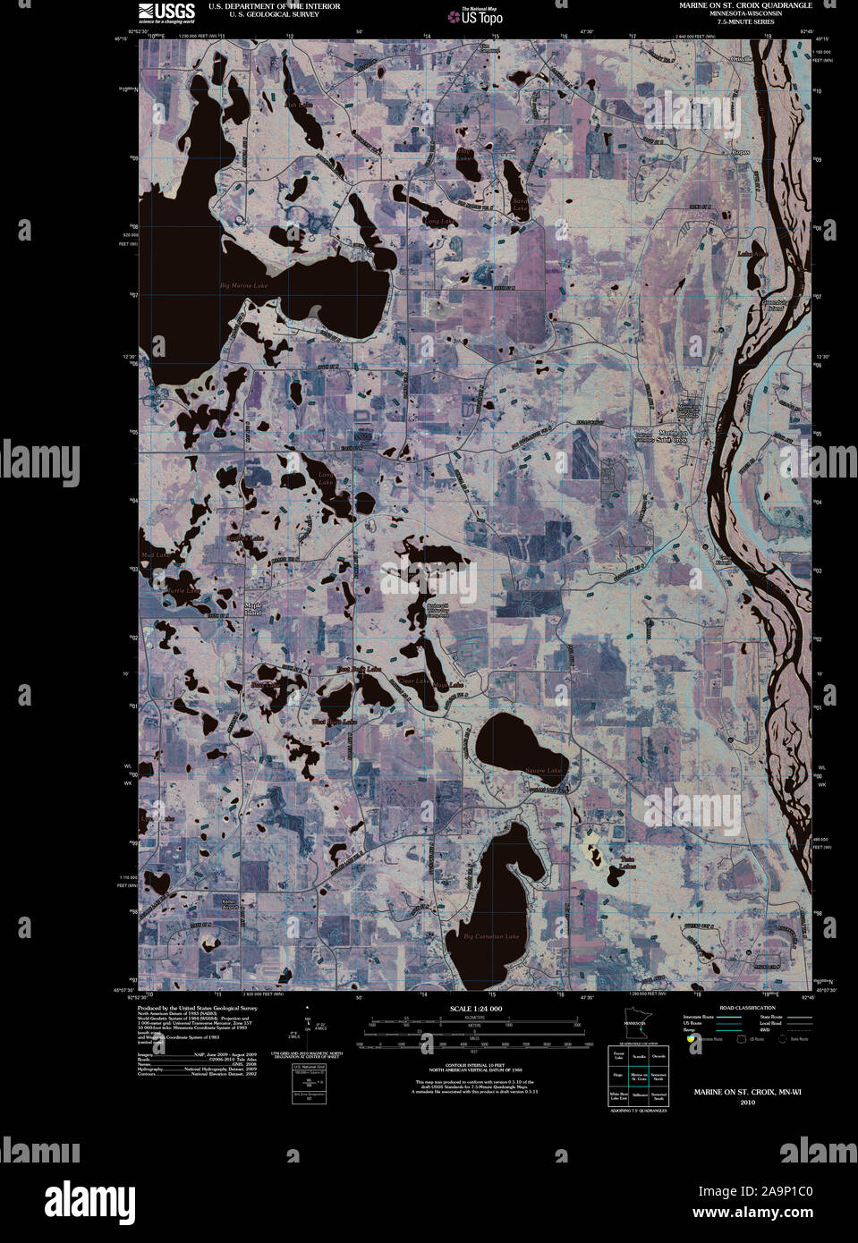 Map of st croix hi-res stock photography and images - Alamy