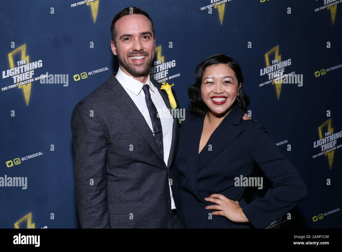 Opening night party for The Lightning Thief: The Percy Jackson Musical ...