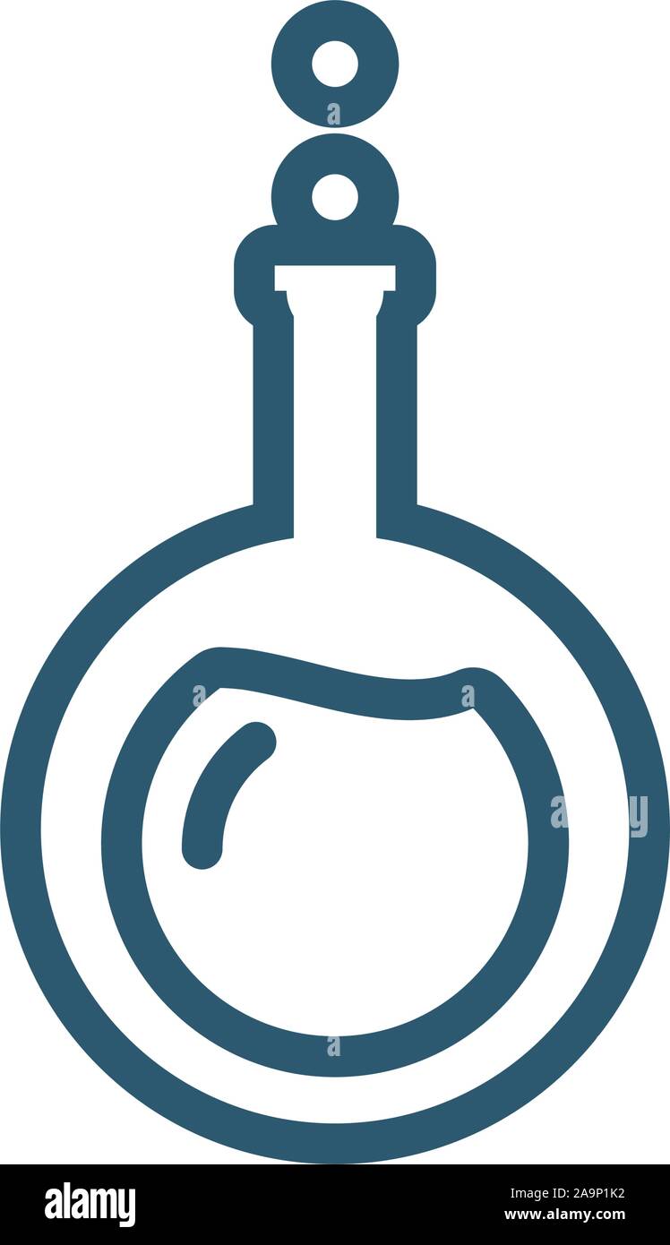 flask laboratory research line style icon vector illustration Stock ...