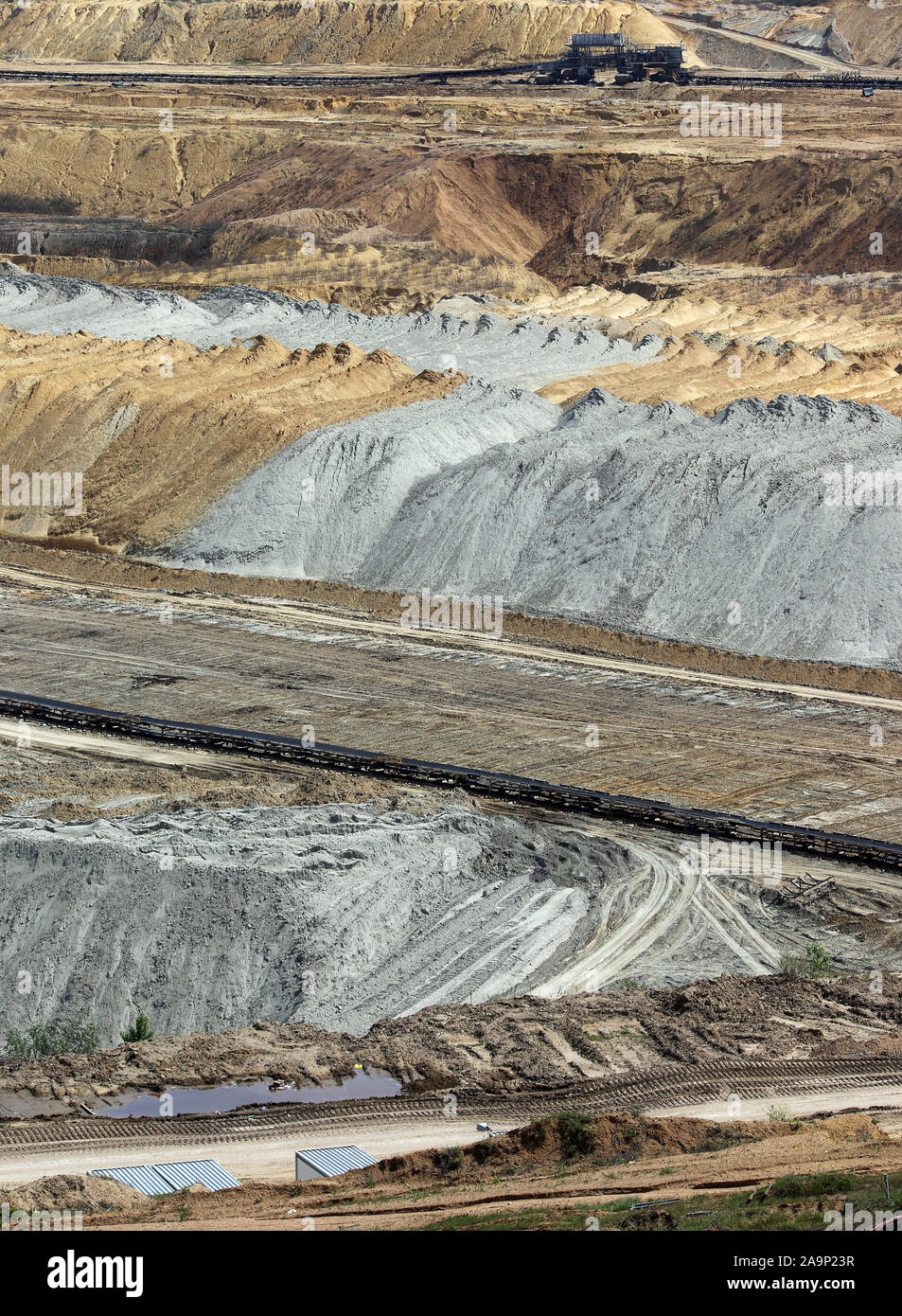 Open pit coal mine industry background Stock Photo - Alamy