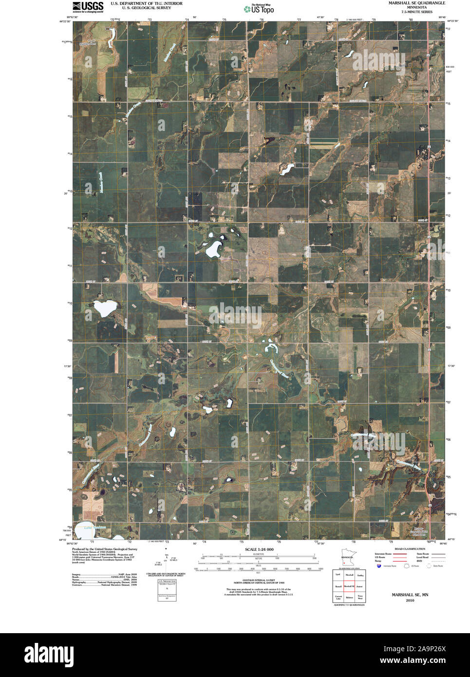 Map of marshall minnesota hi-res stock photography and images - Alamy
