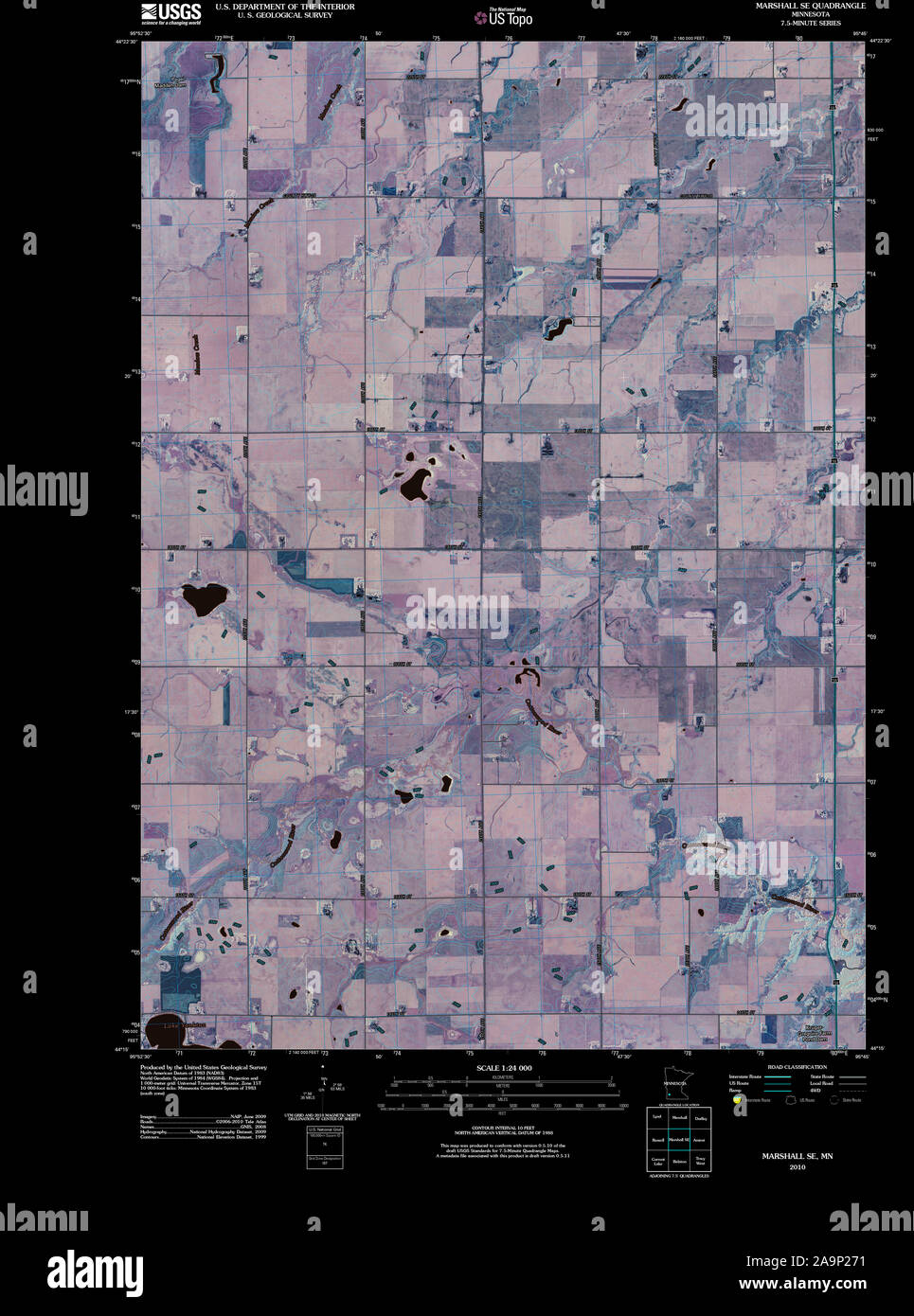 Map of marshall minnesota hi-res stock photography and images - Alamy