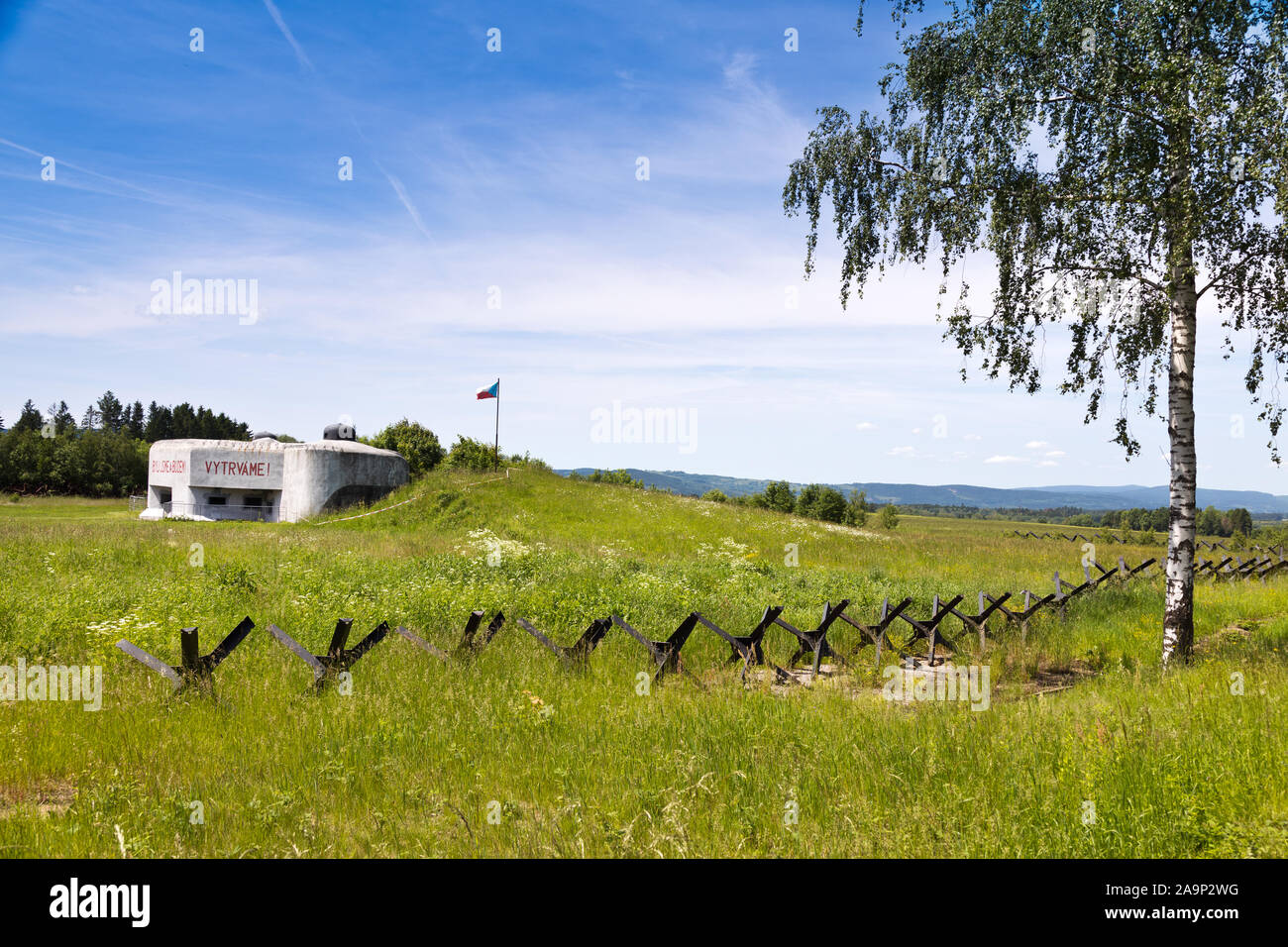 Pěchotní srub U Cihelny, město Králíky, Ceska republika / The area of ...
