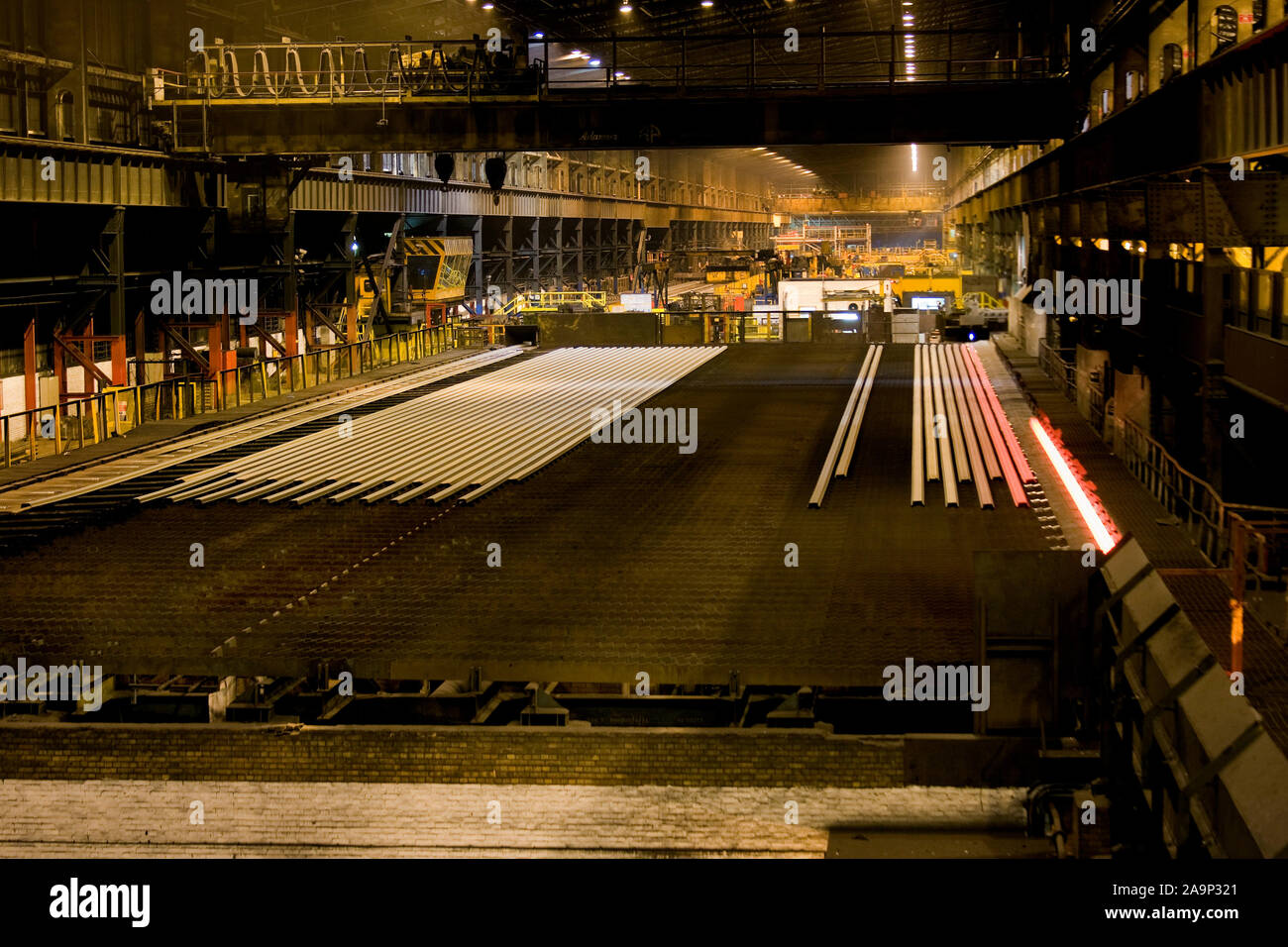 Steel rolling mill on large integrated steelworks Stock Photo - Alamy