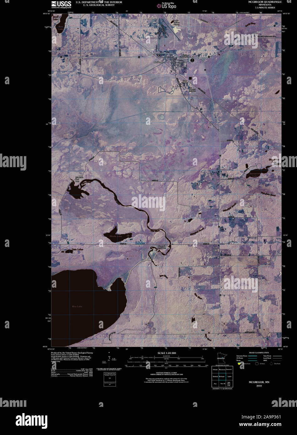 Map of mcgregor hi-res stock photography and images - Alamy