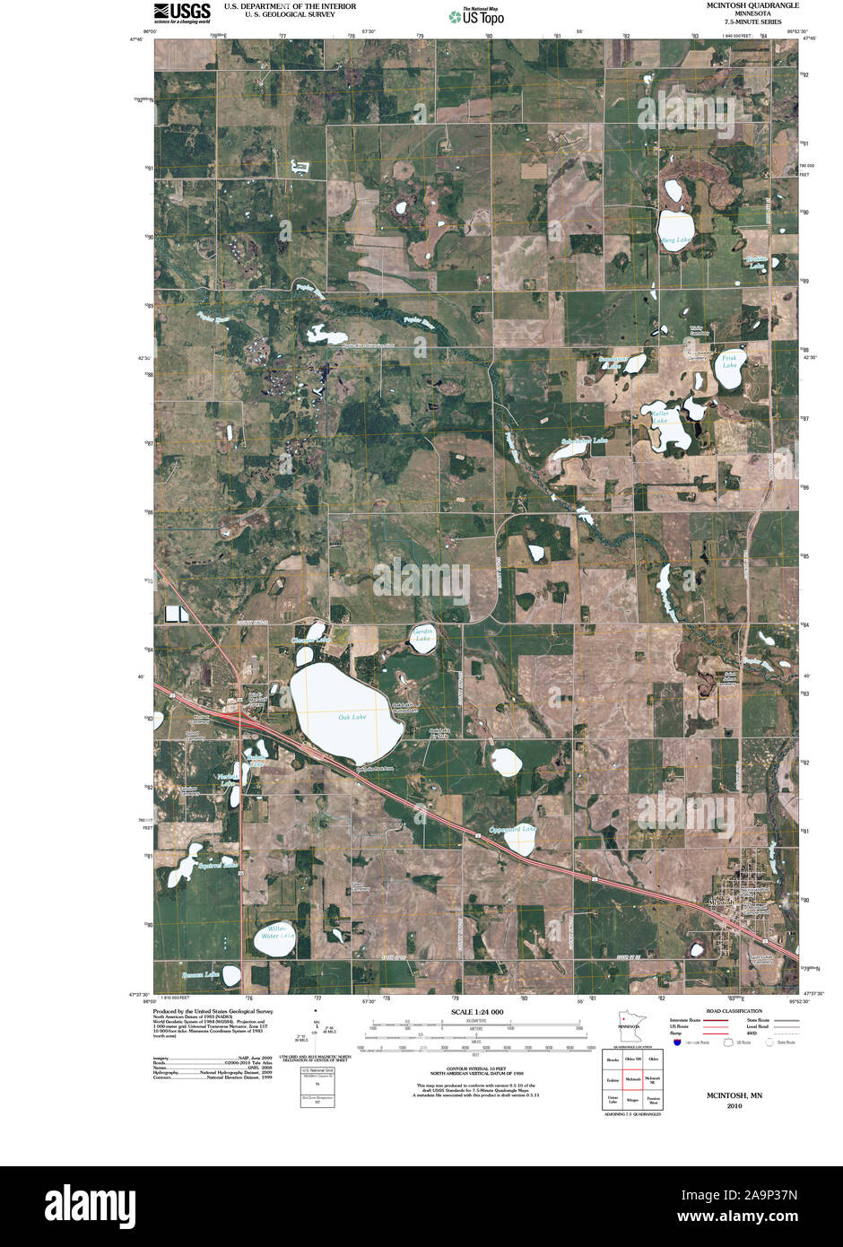 Mcintosh minnesota map Cut Out Stock Images & Pictures - Alamy