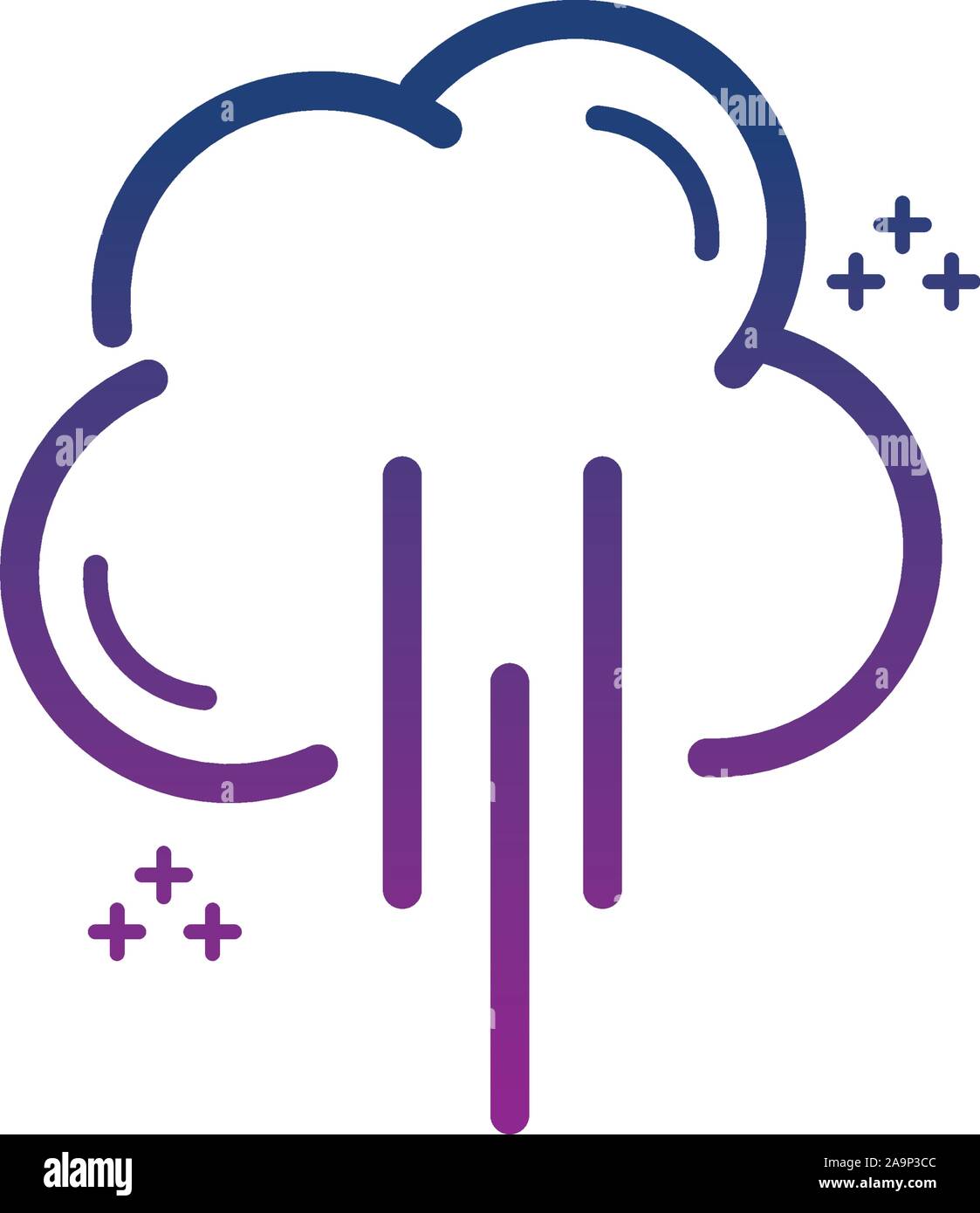 blows steam cloud smoke gradient icon illustration Stock Vector Image ...