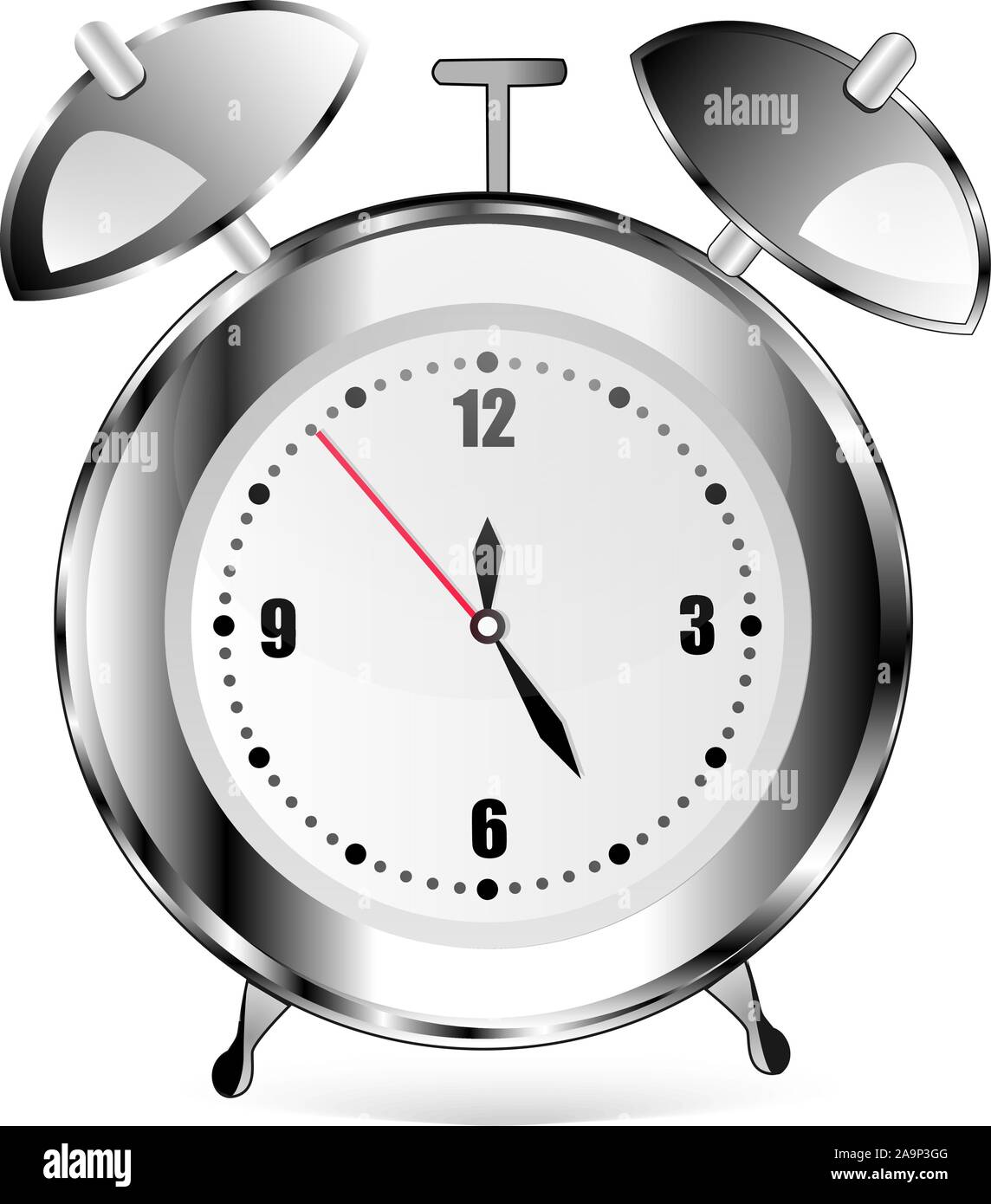 Round analog clock Stock Vector Images - Alamy