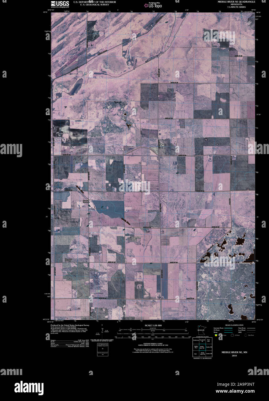 Middle river minnesota map hi-res stock photography and images - Alamy