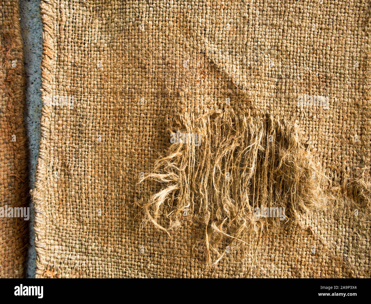 Old dirty hessian sack bag hi-res stock photography and images - Alamy