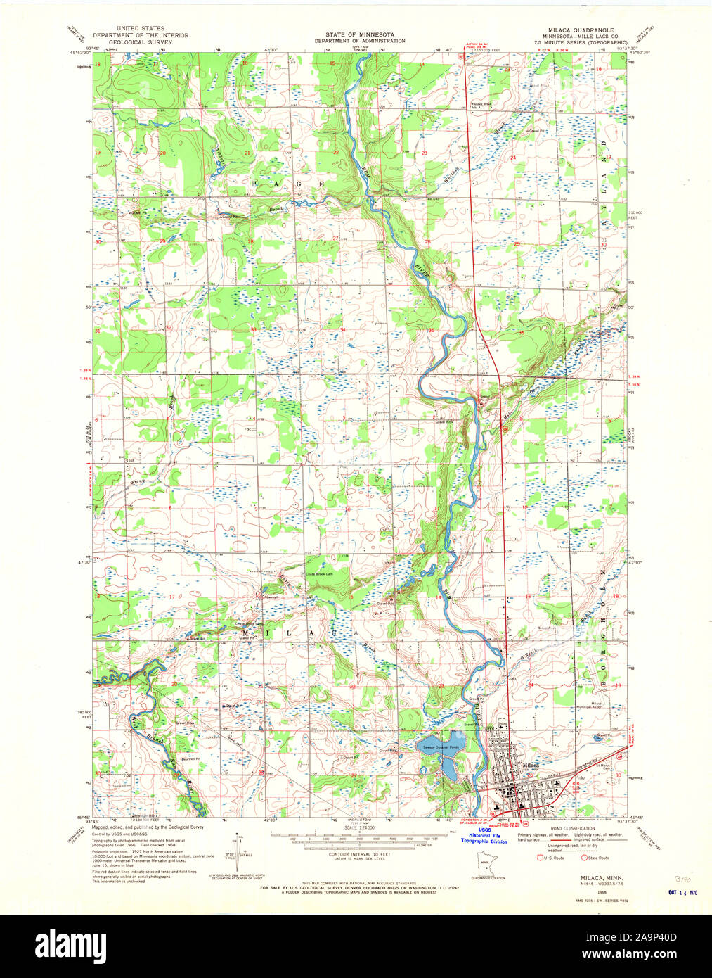 Milaca minnesota map hi-res stock photography and images - Alamy