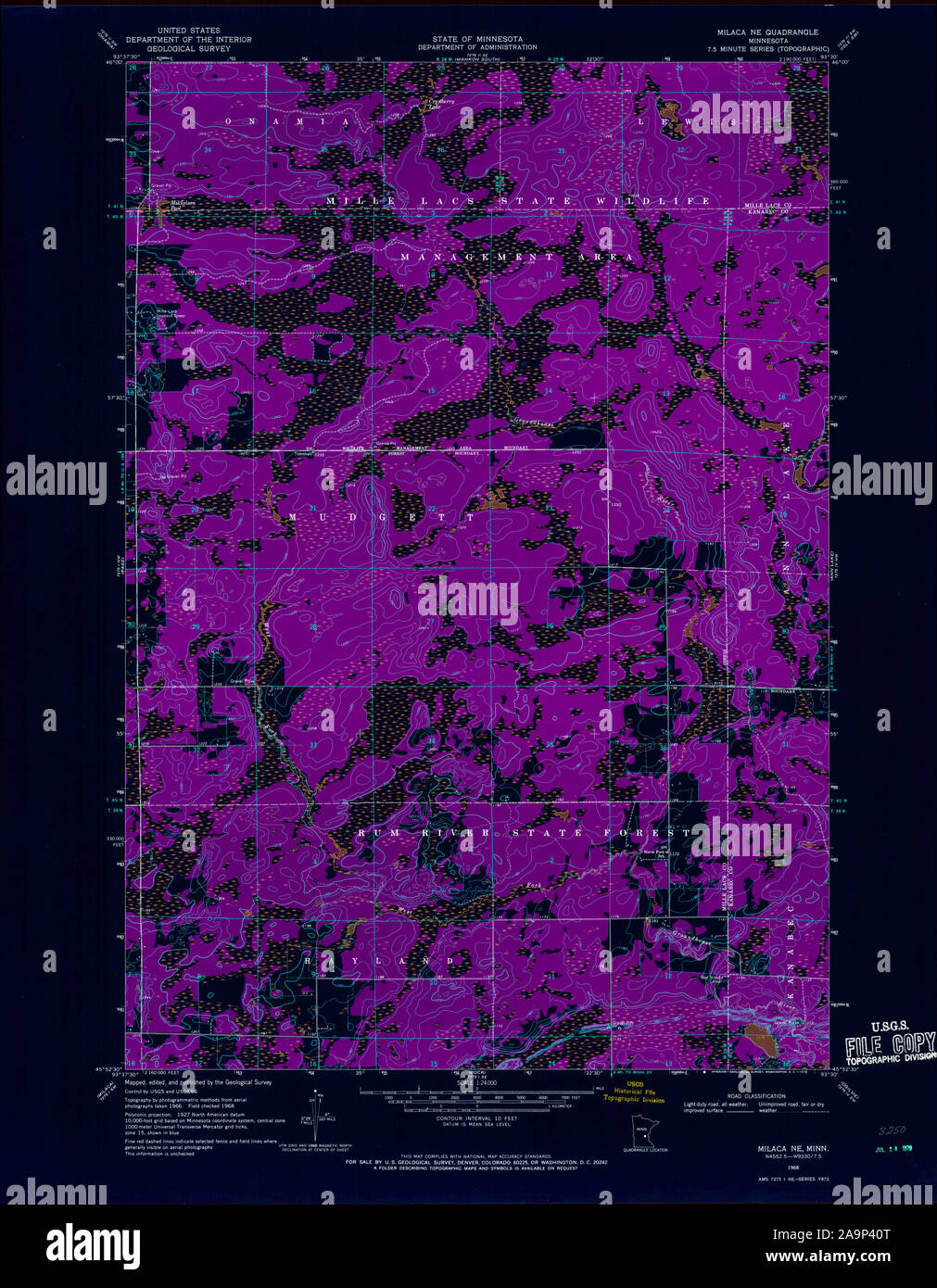 Map of milaca minnesota hi-res stock photography and images - Alamy