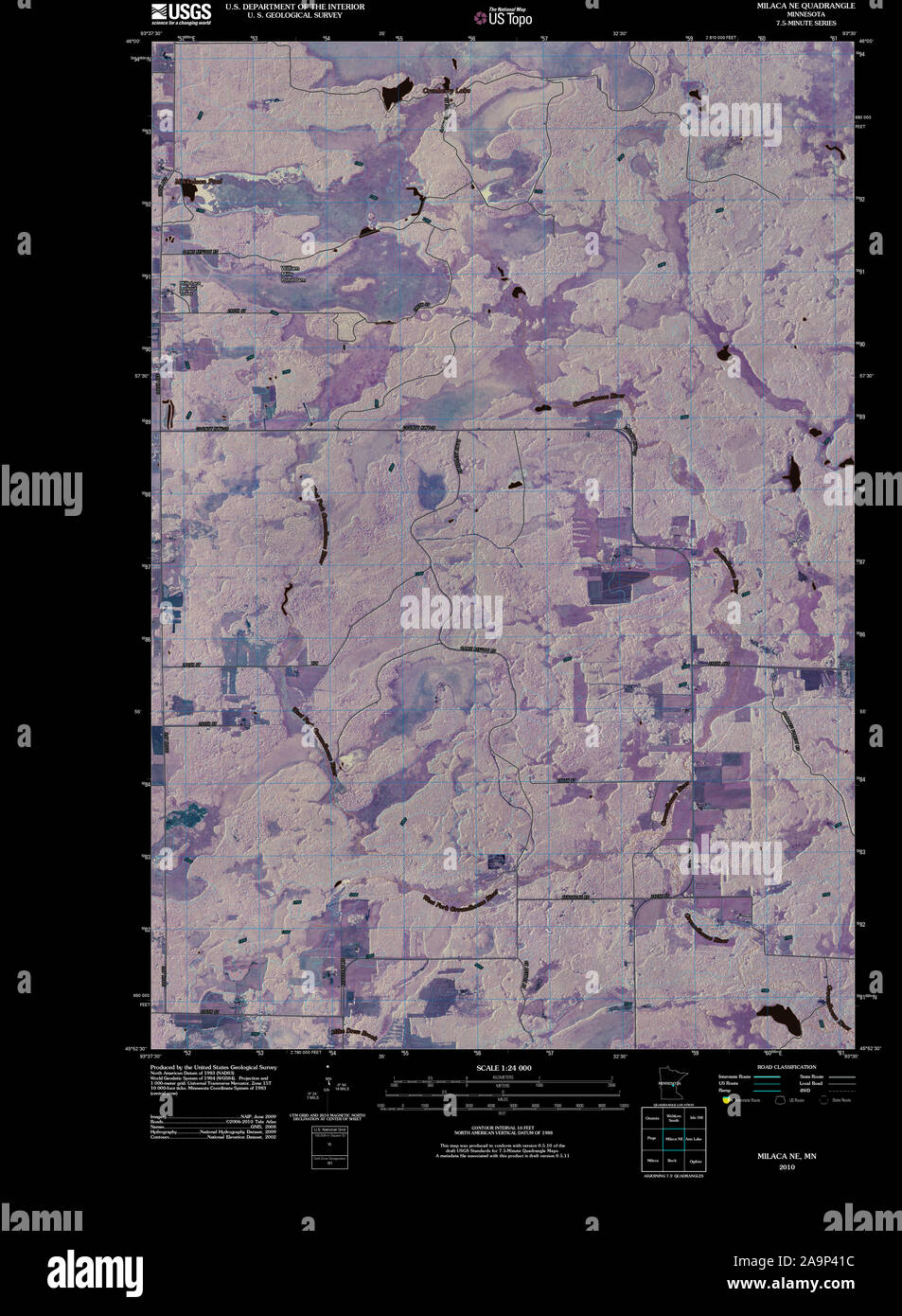 Map of milaca hi-res stock photography and images - Alamy