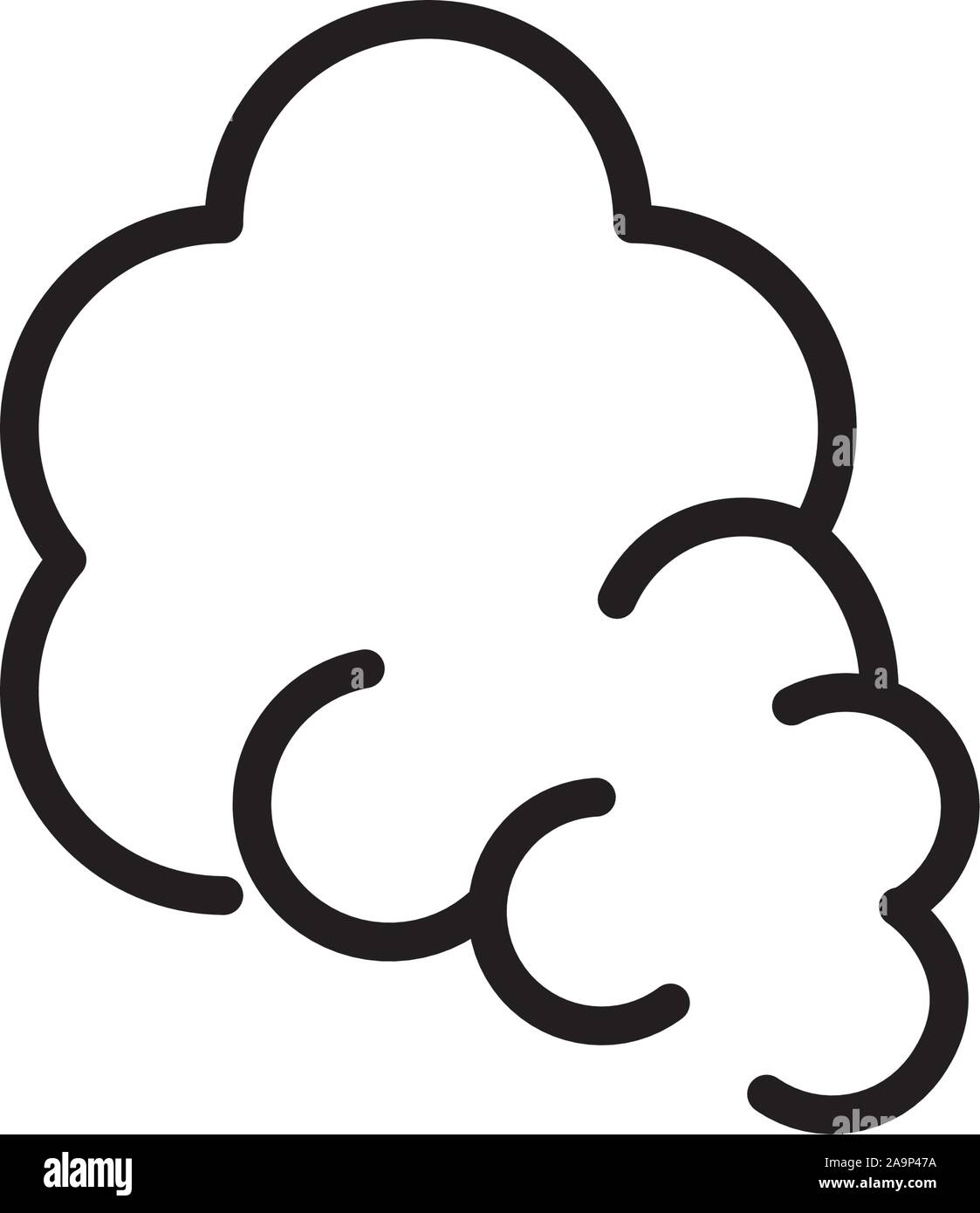 Steam Cloud Cartoon