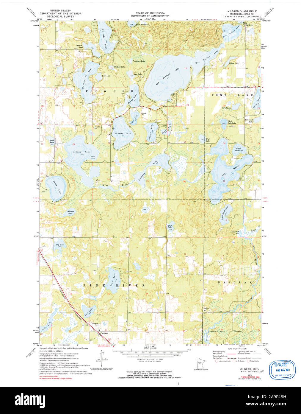 Map of mildred hi-res stock photography and images - Alamy