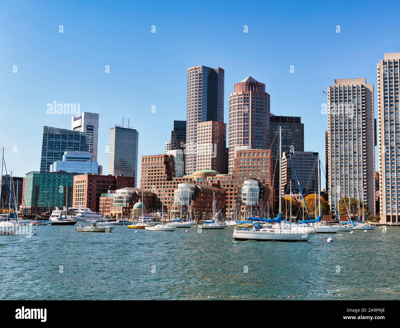 South Boston Waterfront, Skyline, Boston, Massachusetts, New England ...