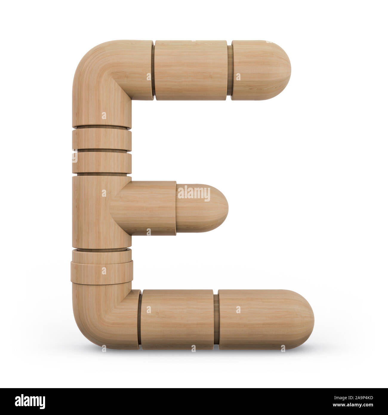 Capital letter E. Uppercase. Wooden futuristic font. Carved alphabet ...