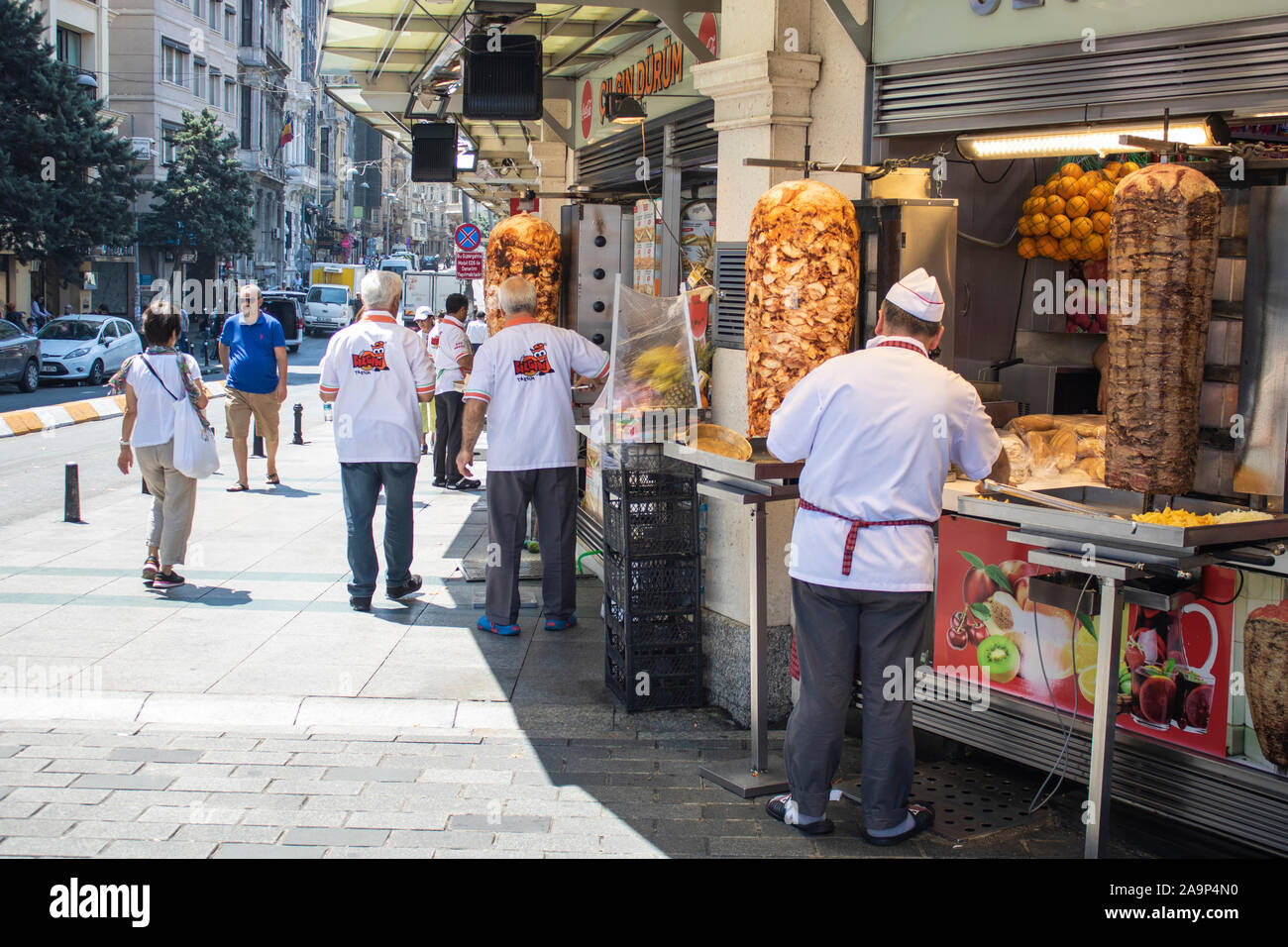 Istanbul, Turkey - August-01.2019: Located in Istanbul's Taksim is the ...