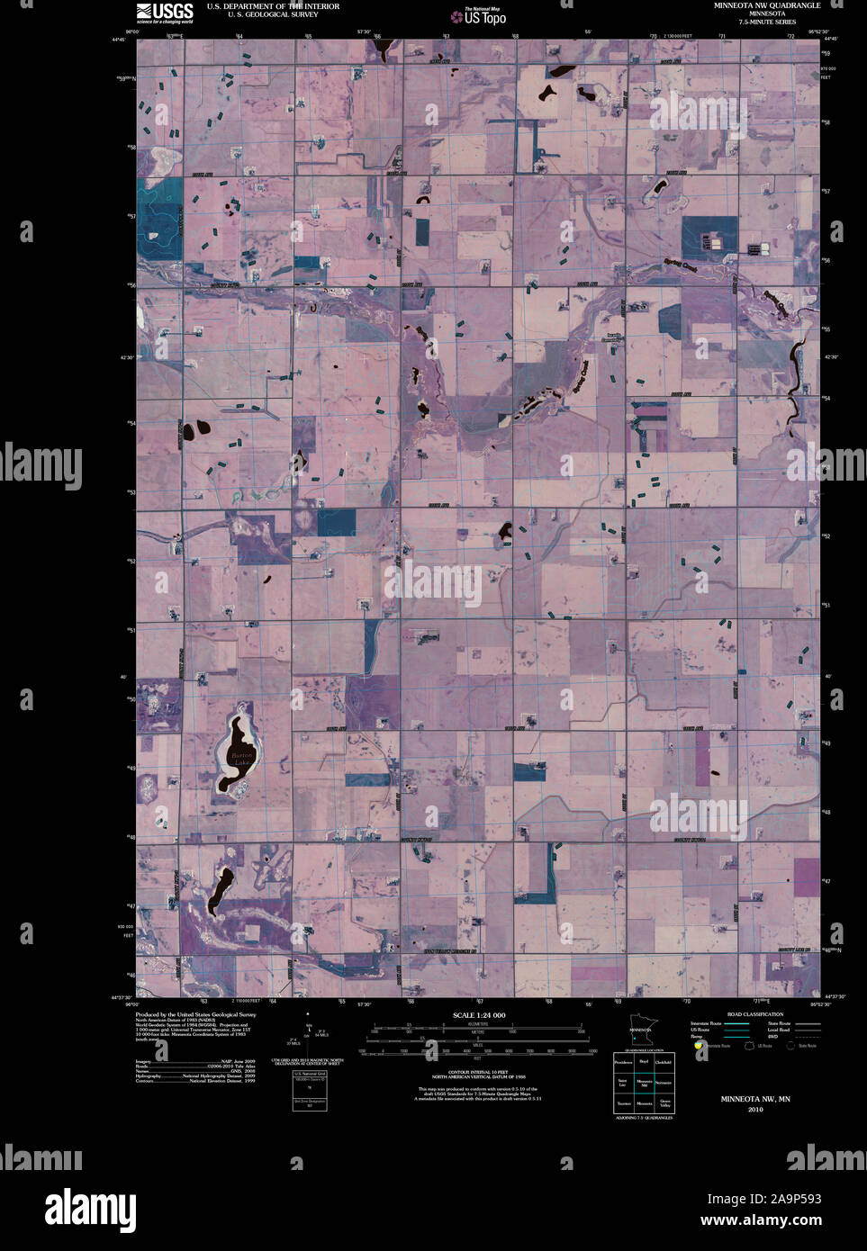 Minneota map hi-res stock photography and images - Alamy