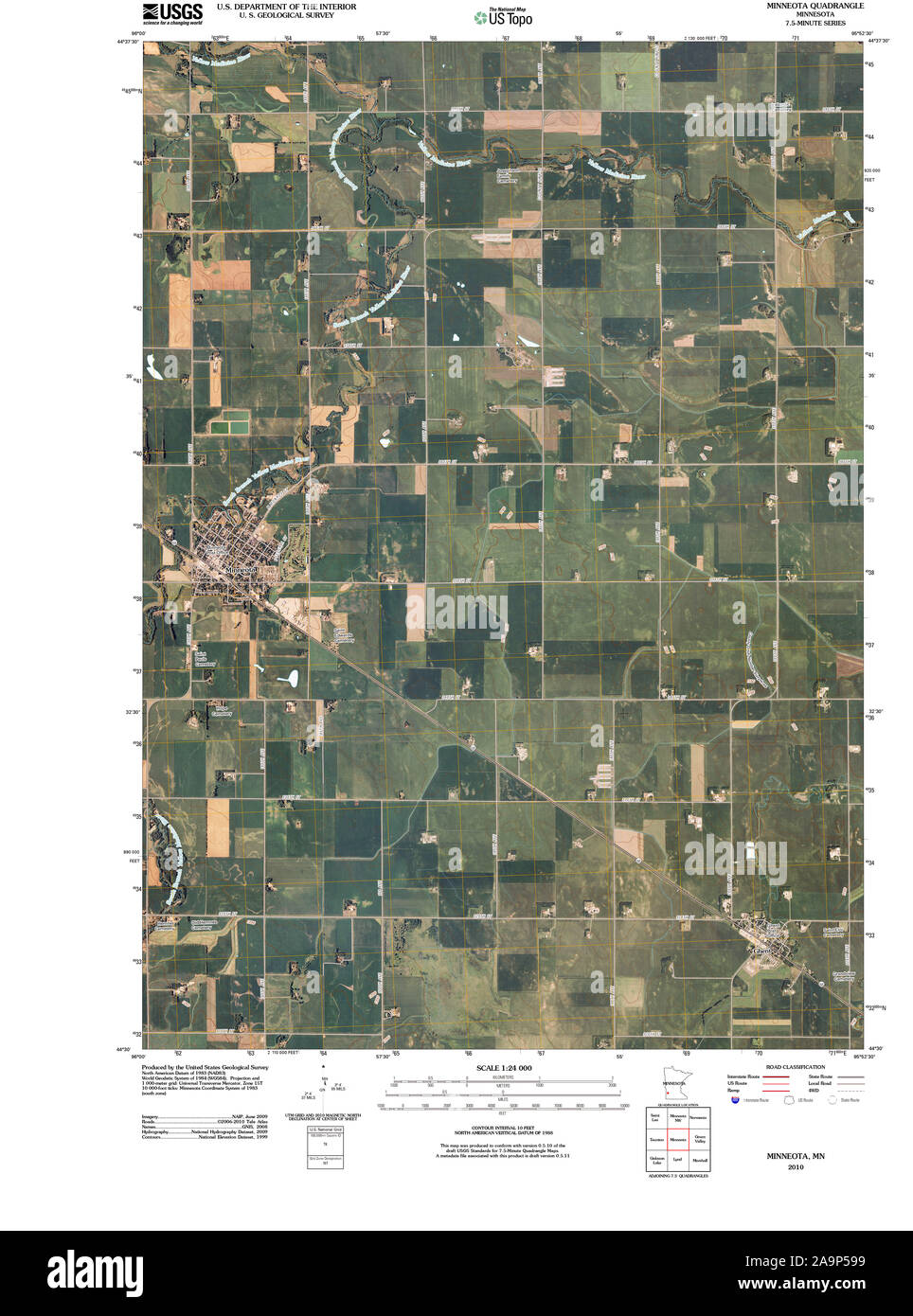 Minneota minnesota map Cut Out Stock Images & Pictures - Alamy
