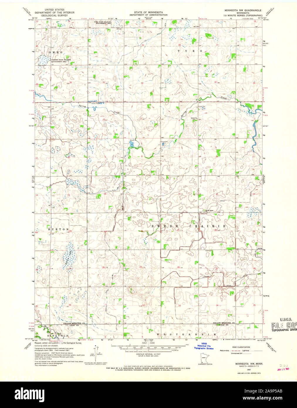 Minneota map hi-res stock photography and images - Alamy
