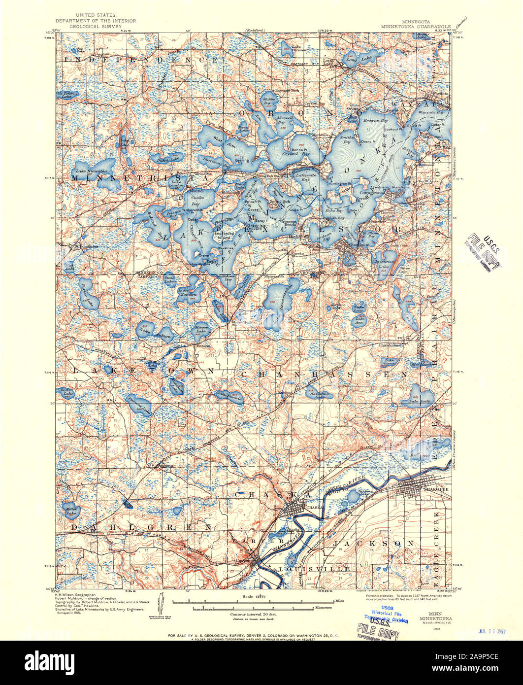 1905 minnesota map hi-res stock photography and images - Alamy