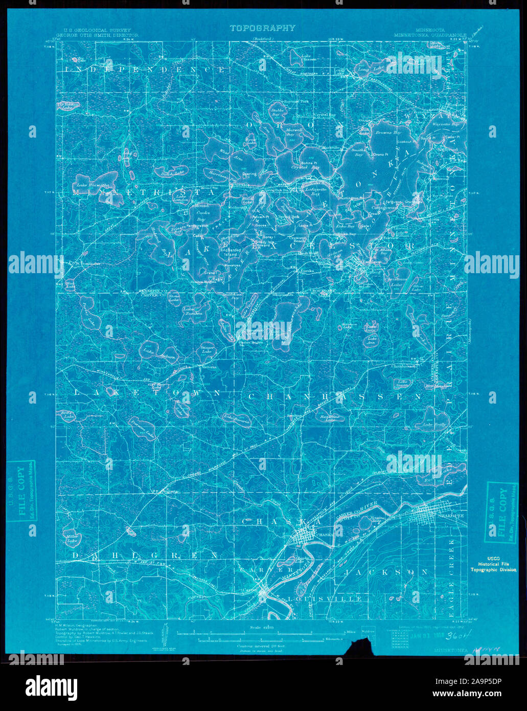 Minnetonka map hi-res stock photography and images - Alamy