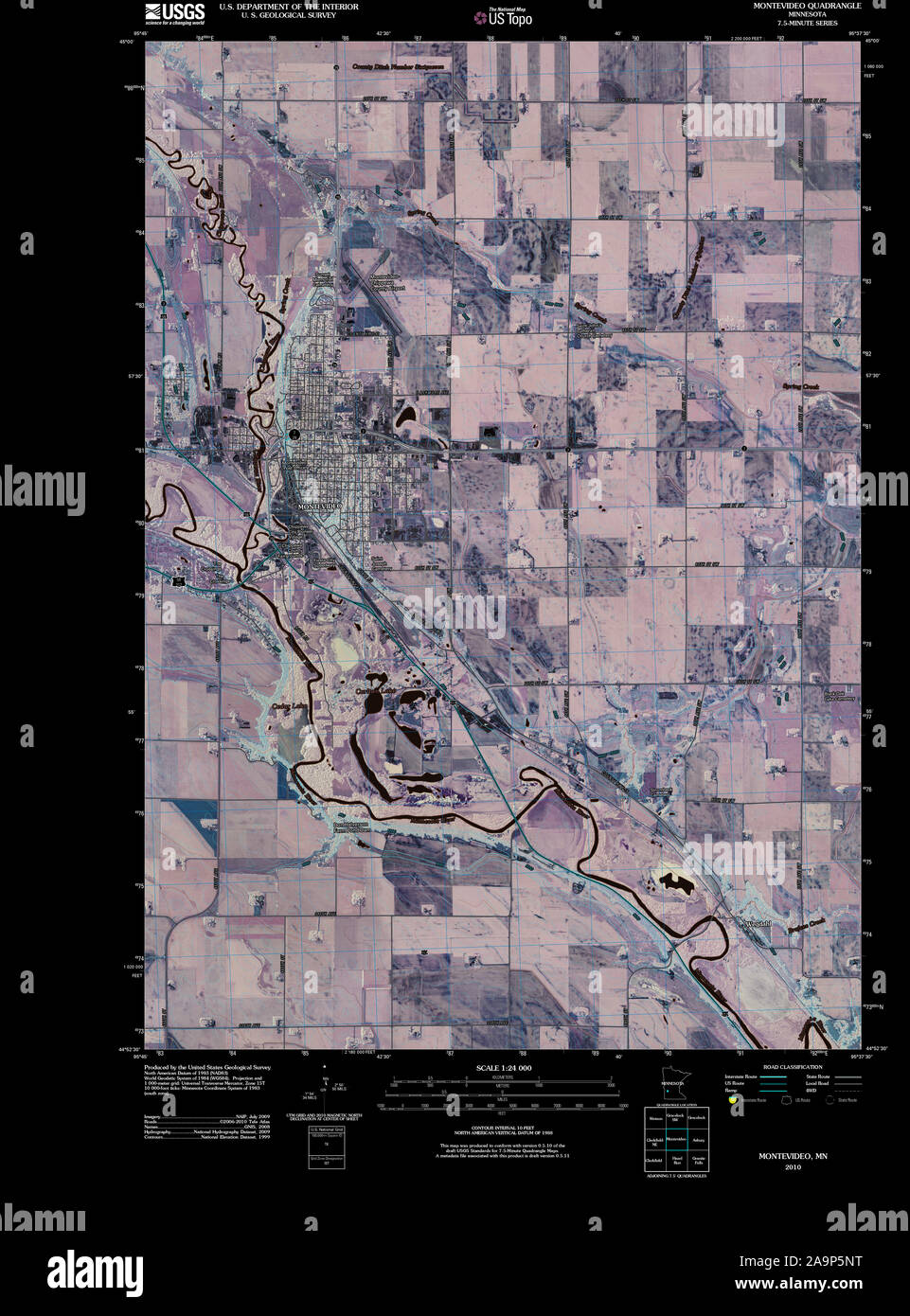 Montevideo minnesota map hi-res stock photography and images - Alamy