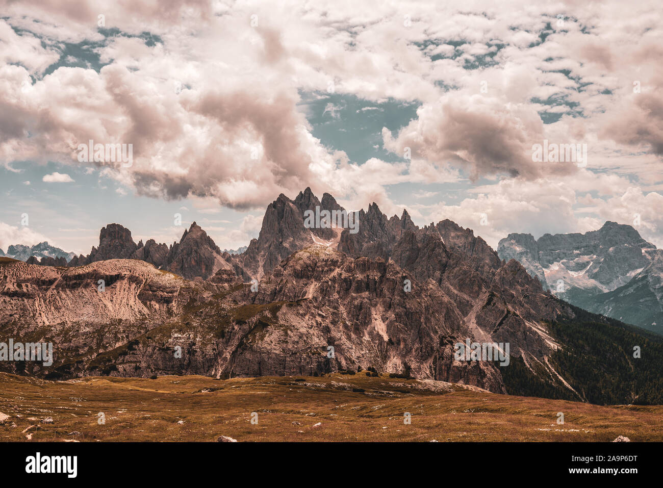 Aerial high up in dolomites hi-res stock photography and images - Alamy