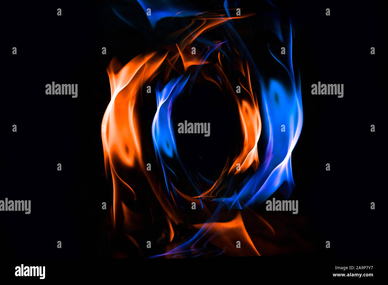 Red blue magic sparks hi-res stock photography and images - Alamy