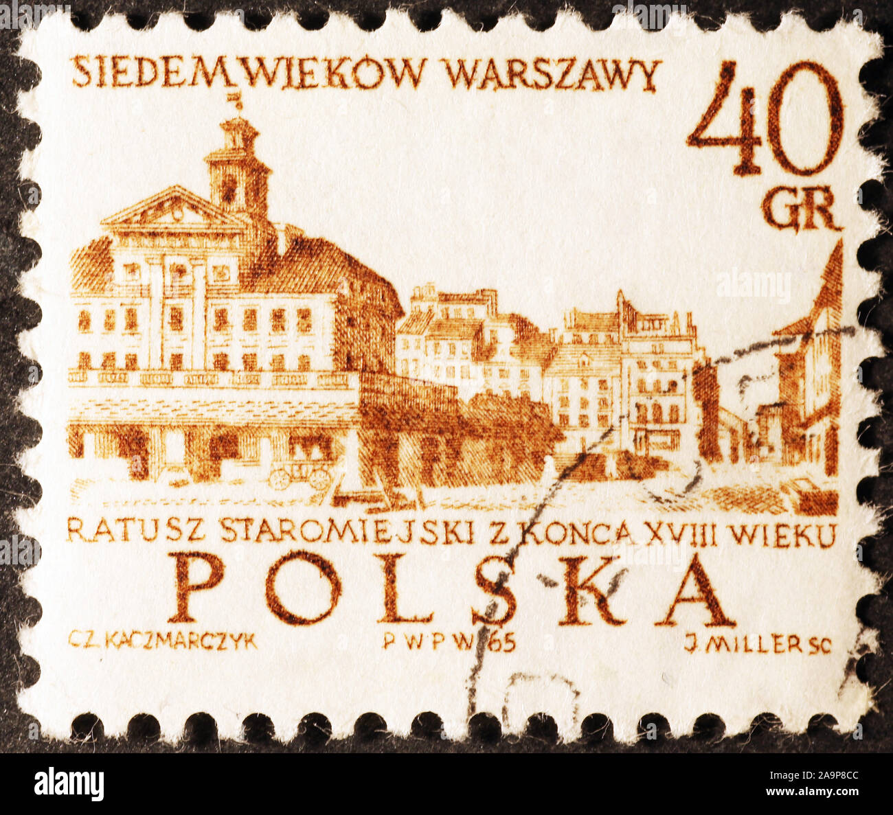Old vintage polish postage stamp hi-res stock photography and images ...
