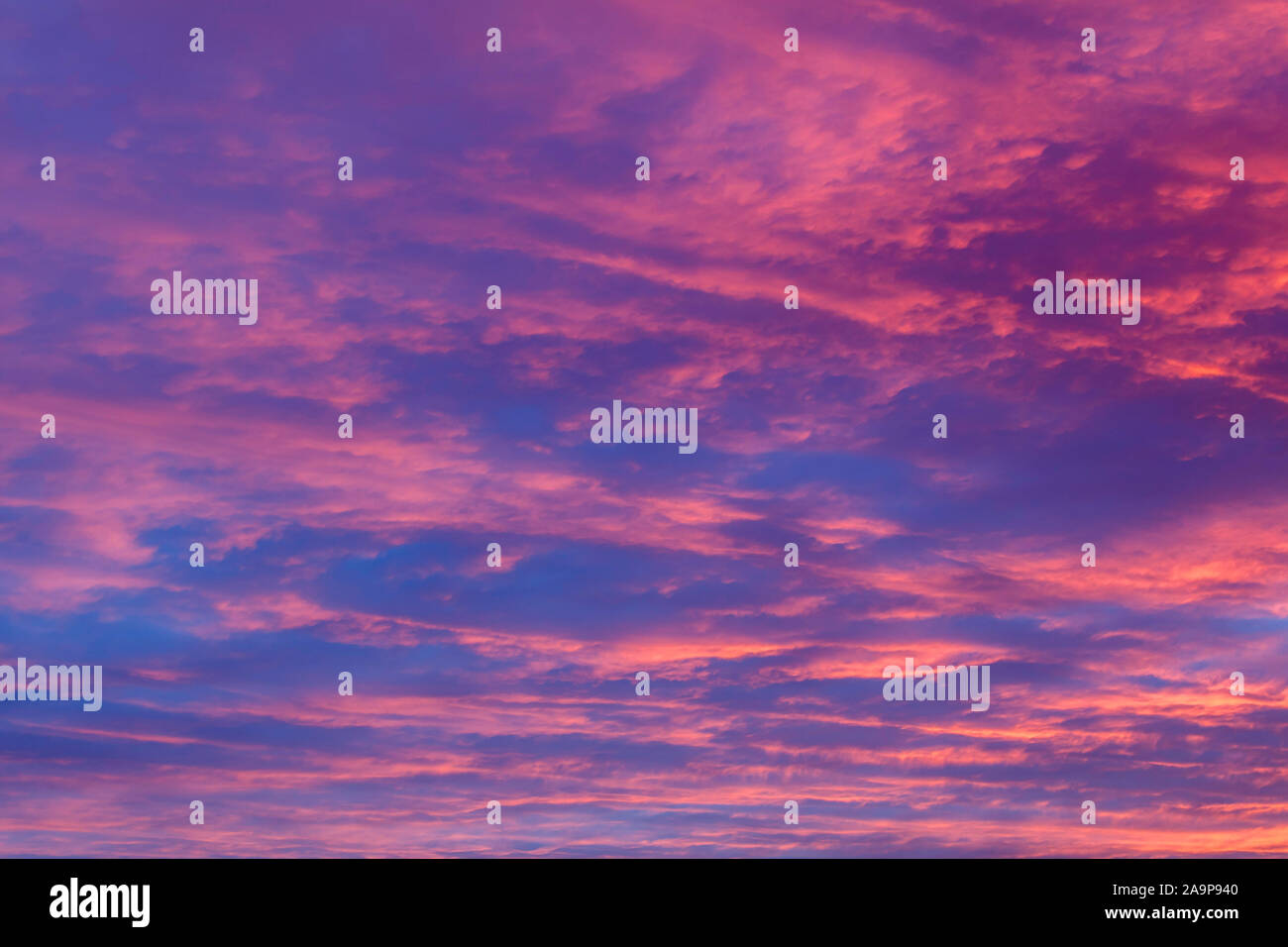The sky lighting up with a multiple colours Stock Photo - Alamy
