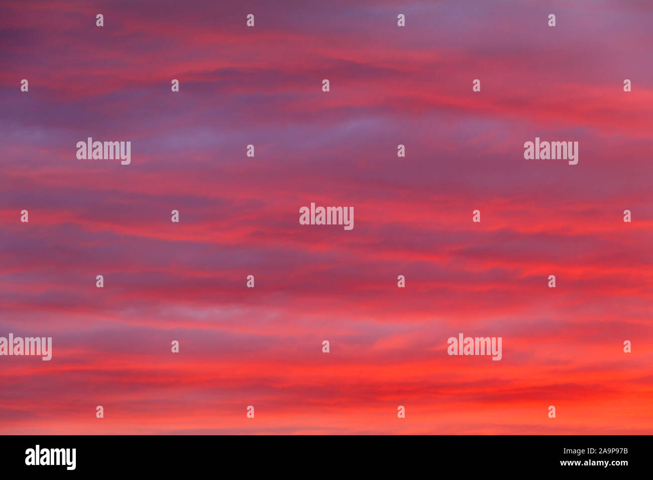 The sky lighting up with a multiple colours Stock Photo - Alamy