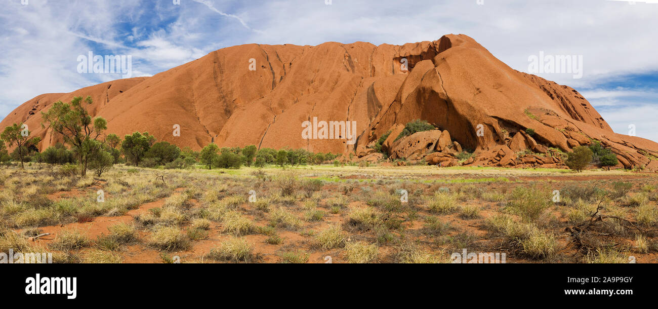Uluru, or Ayers Rock, is a massive sandstone monolith in the heart of ...