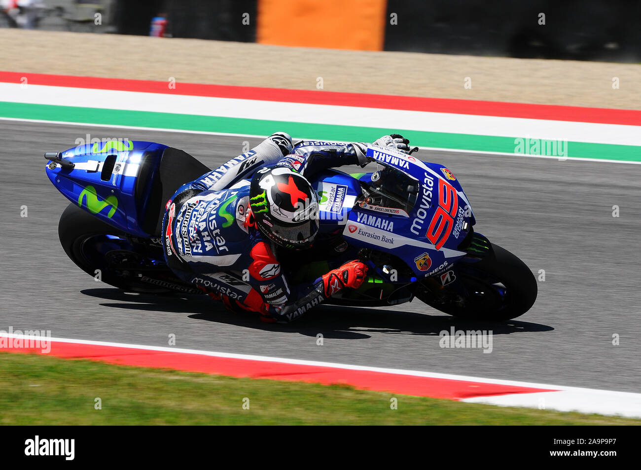 MUGELLO - ITALY, MAY 29: Spanish Yamaha rider Jorge Lorenzo at 2015 TIM ...