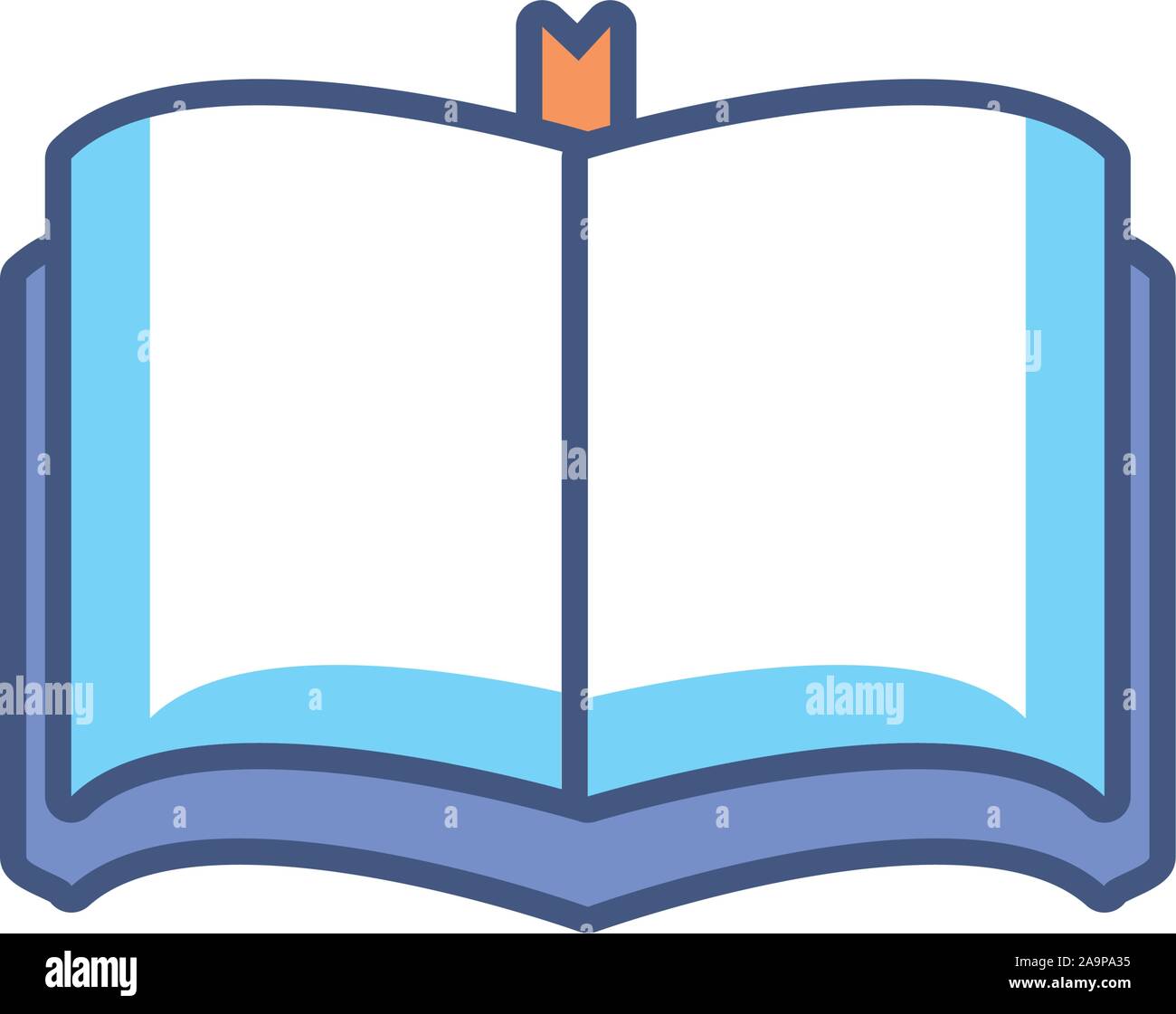 open book research fill style icon vector illustration Stock Vector ...