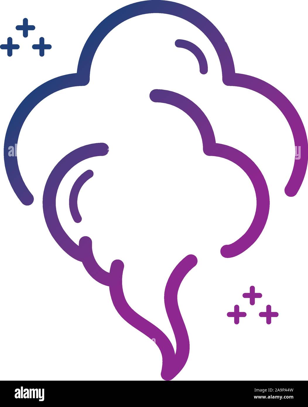 blows steam cloud smoke gradient icon illustration Stock Vector Image ...