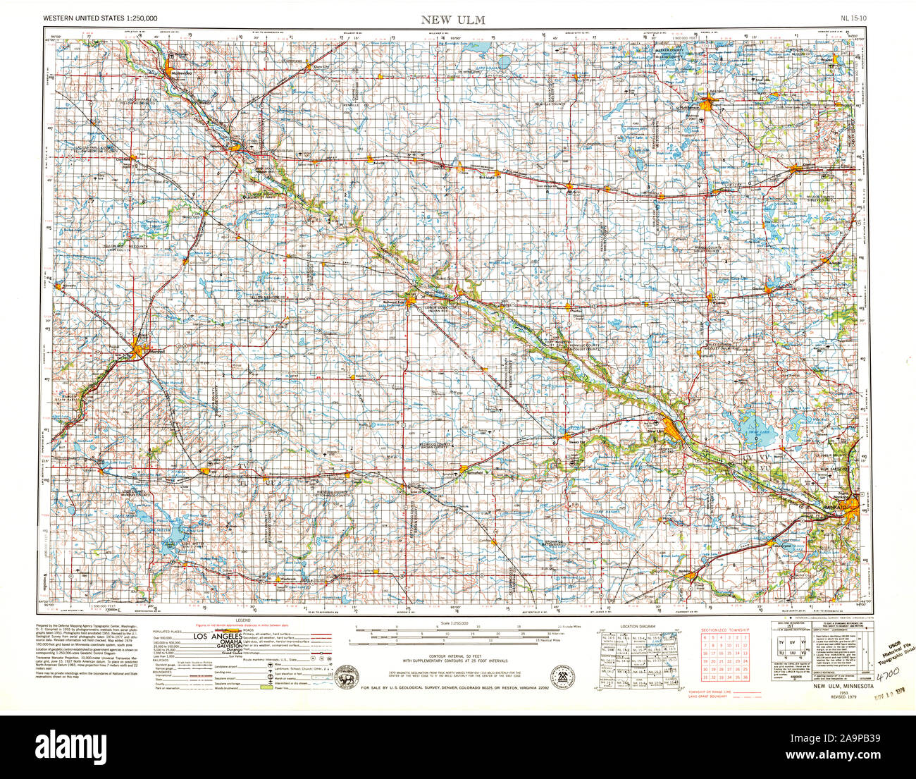 Map Of New Ulm Minnesota High Resolution Stock Photography and Images ...