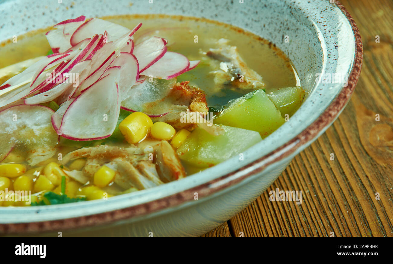 Pozole rojo, Authentic Traditional Mexican pozole Stock Photo - Alamy