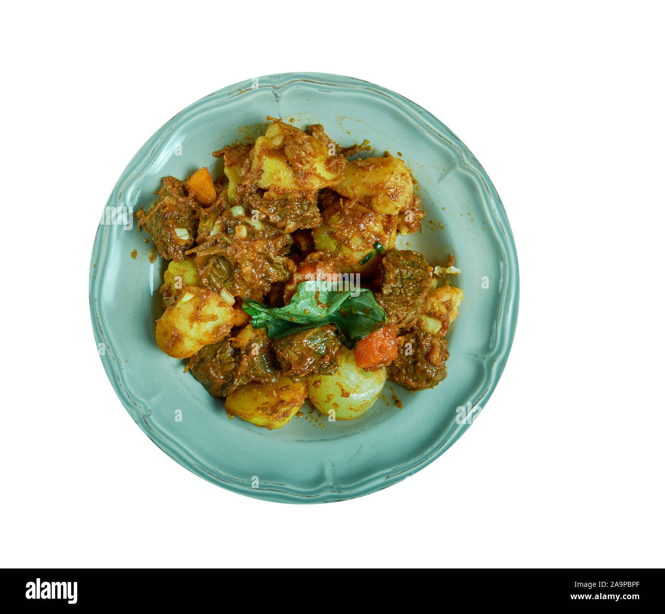 Estofado de res, Colombian Beef Stew With Tomato Sauce Stock Photo - Alamy