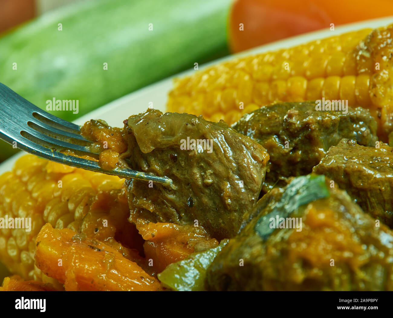 Puerto Rican Sancocho, Caribbean Beef Stew Stock Photo - Alamy