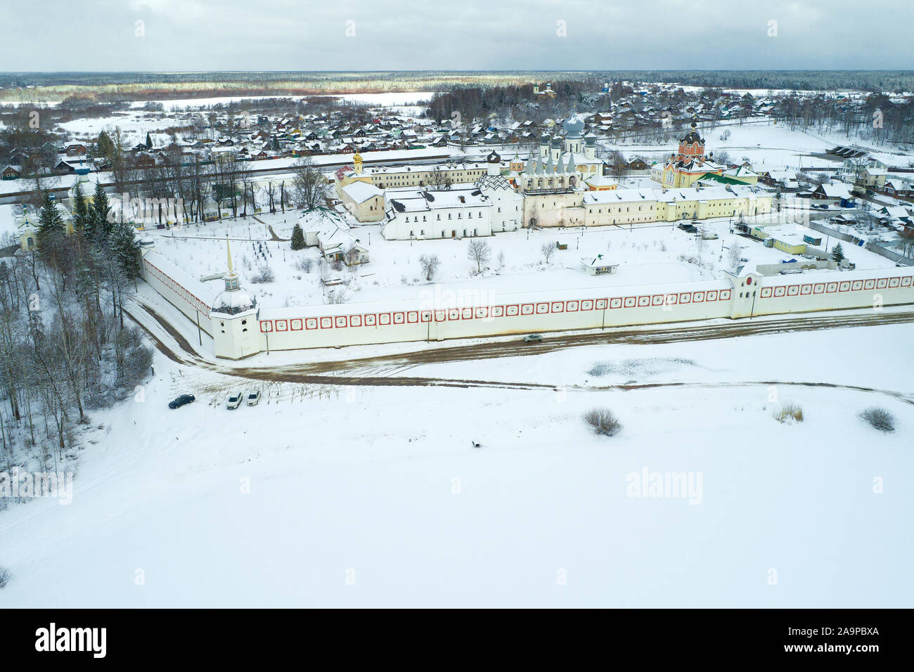 Aerial view tikhvin winter hi-res stock photography and images - Alamy