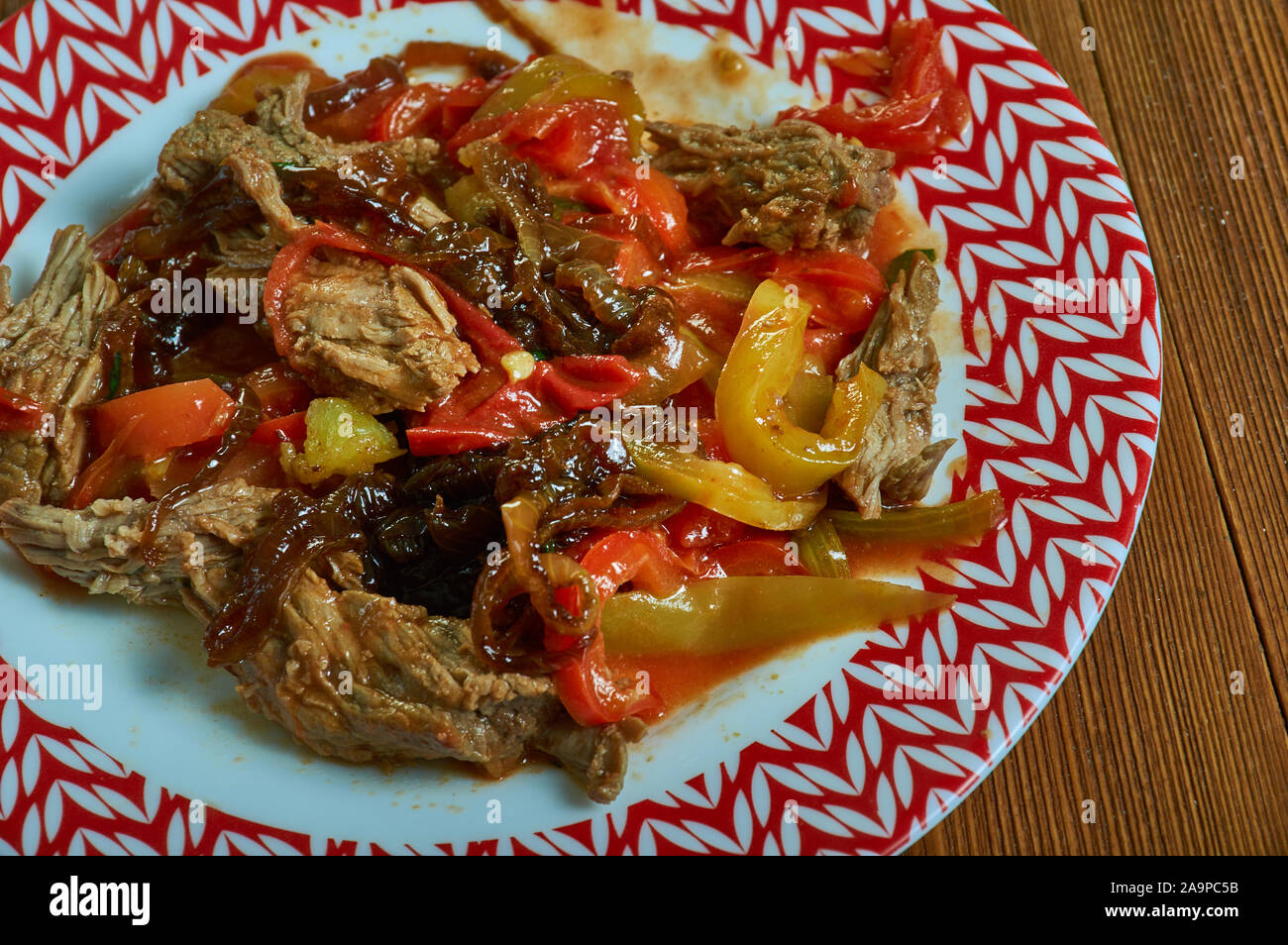 Tinga mixta, Mexican food onion, cilantro, chicken tinga, two sunny ...