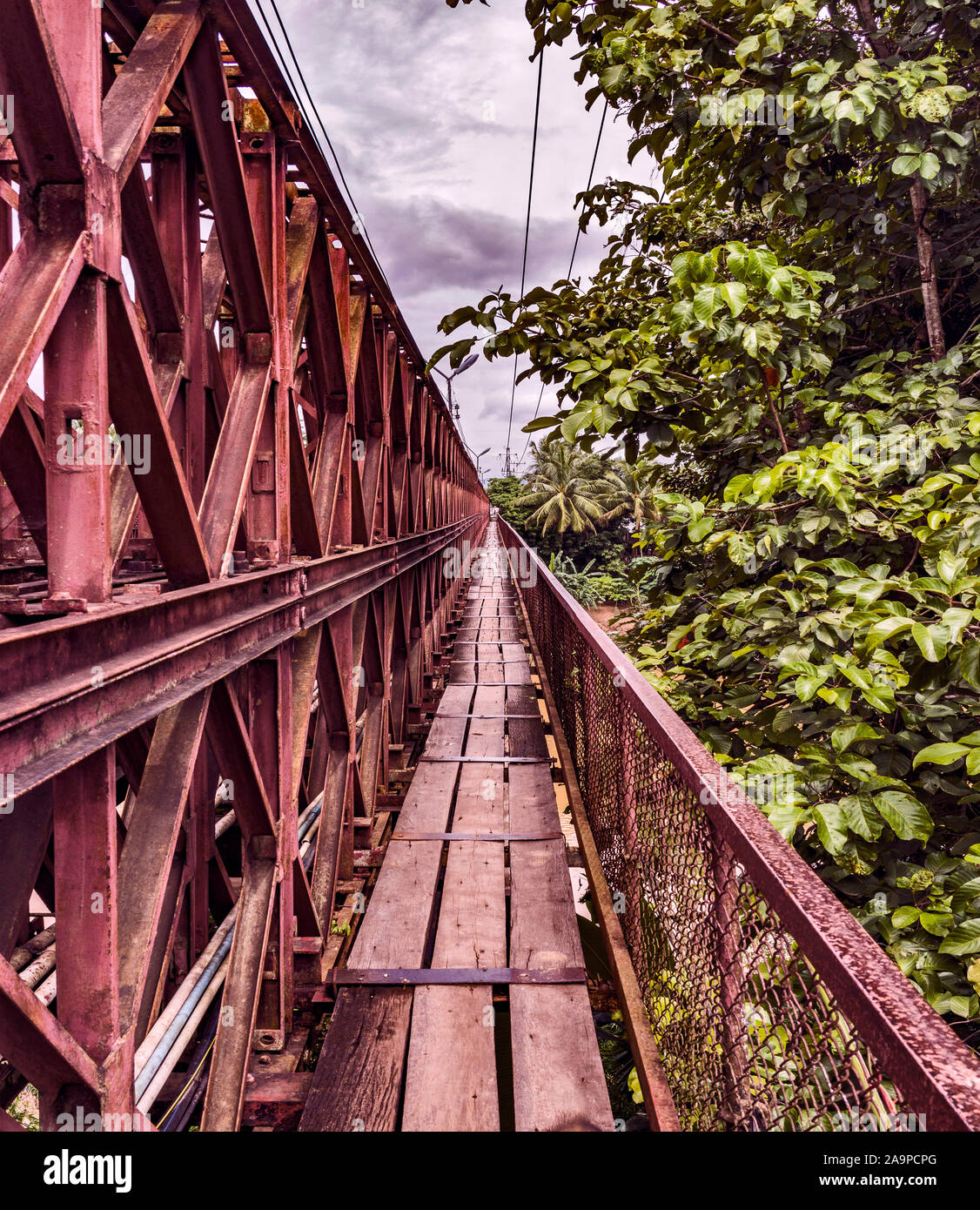 The Old Bridge over the Mekong River in the UNESCO World Heritage ...