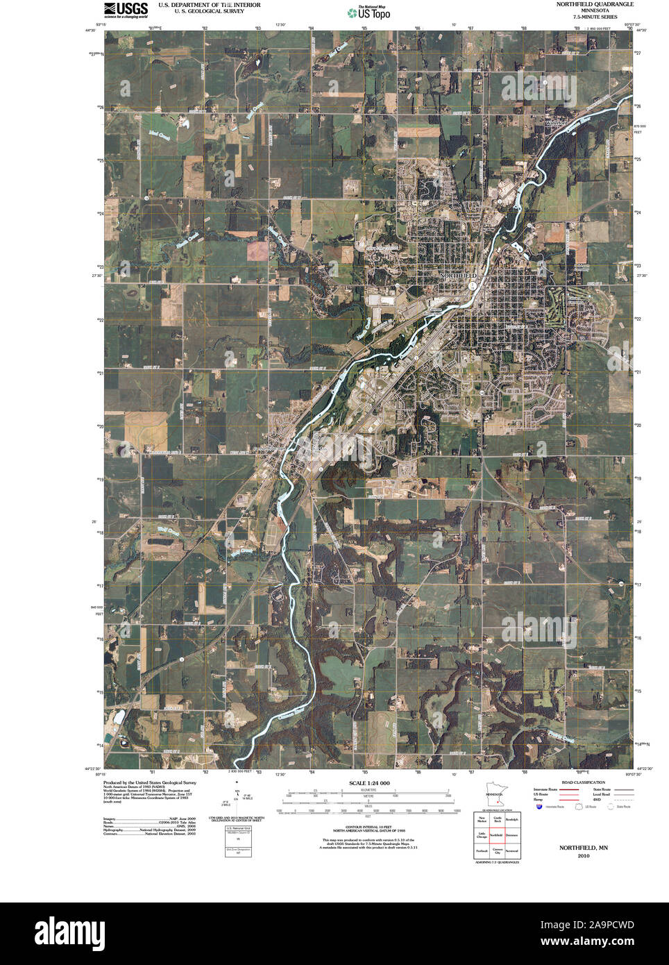 Northfield map hi-res stock photography and images - Alamy