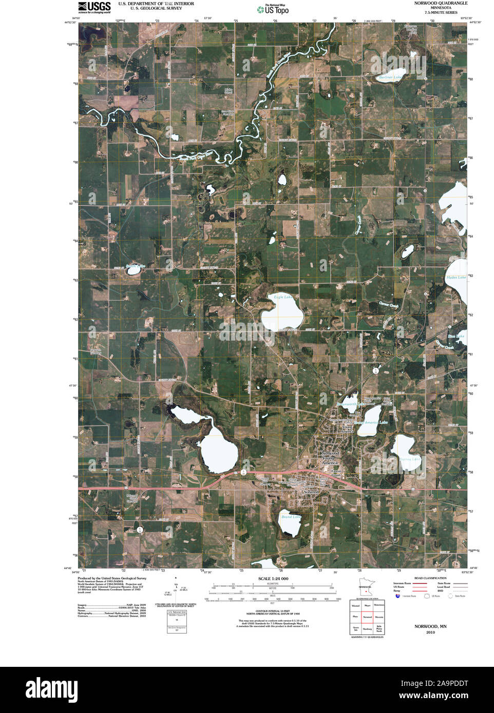 Norwood map hi-res stock photography and images - Alamy