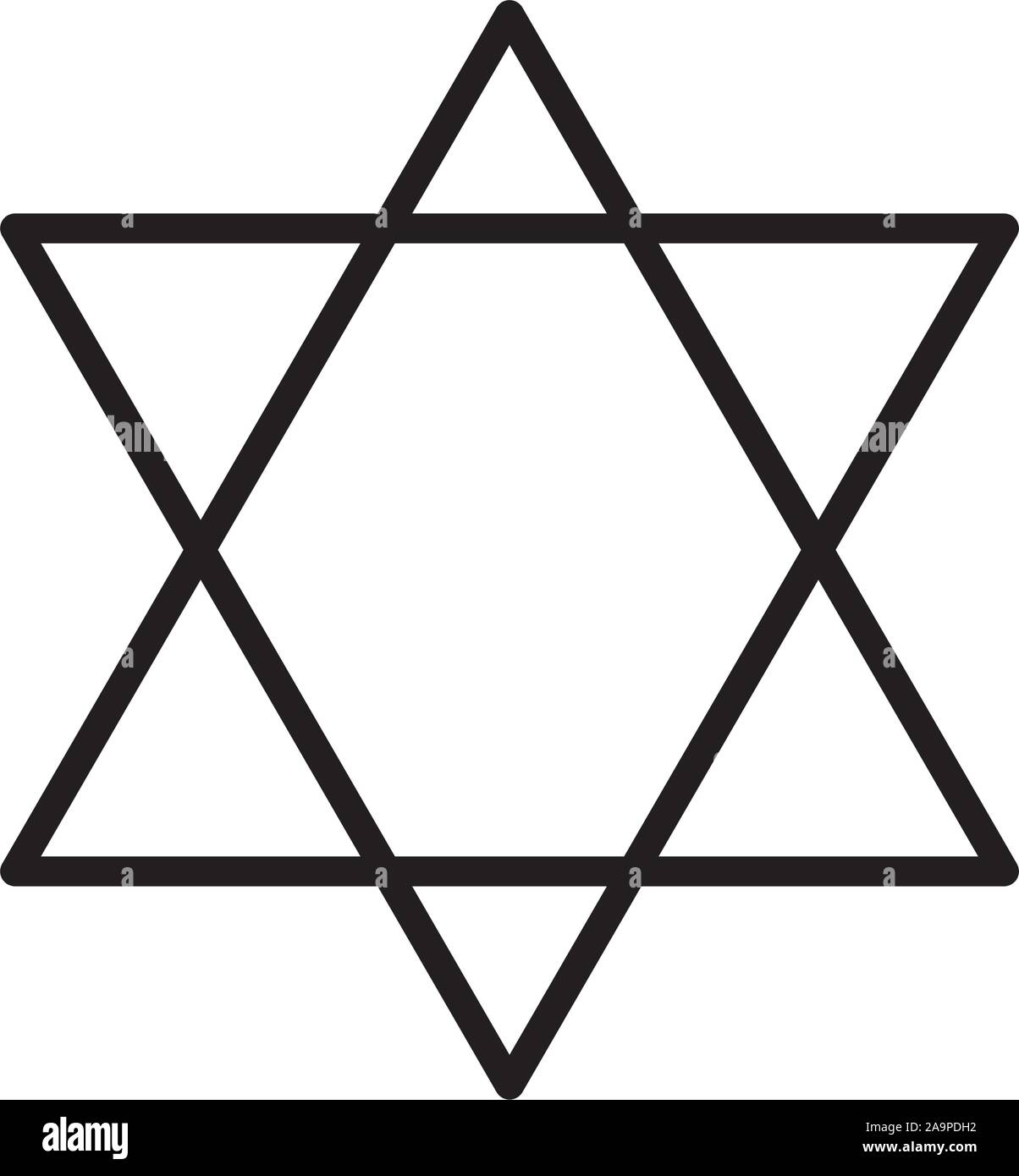 Six pointed star Black and White Stock Photos & Images - Alamy